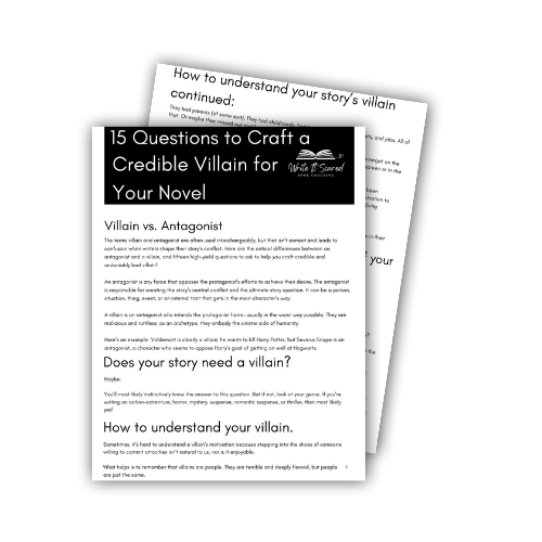 How to Craft Credible Villains — Write It Scared Book Coaching For ...