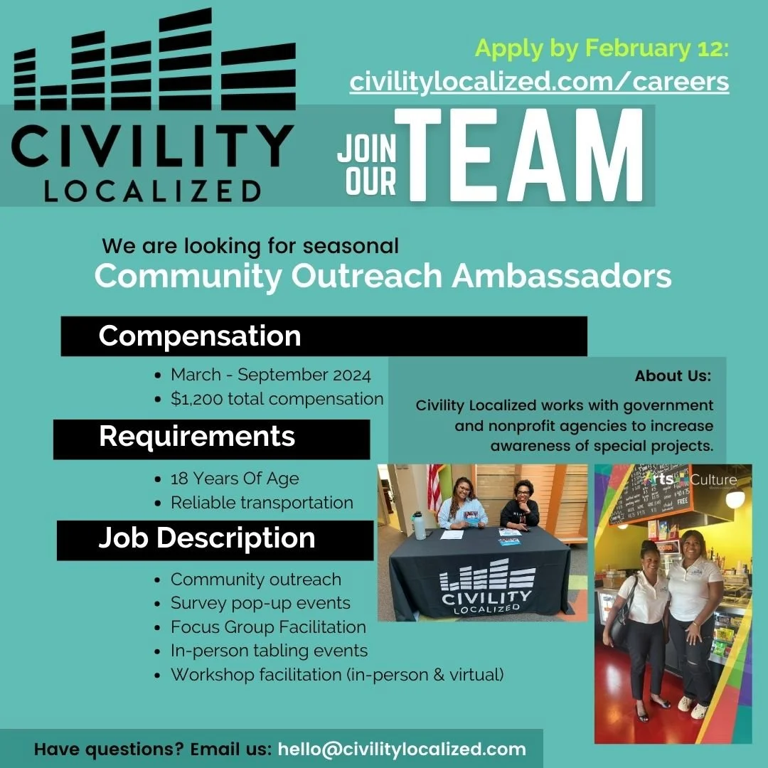 Community Outreach Ambassador — Civility Localized