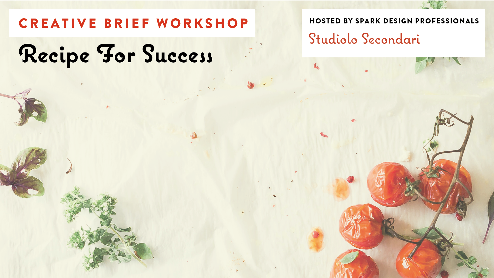 Thank you for attending A Recipe For Success — Studiolo Secondari
