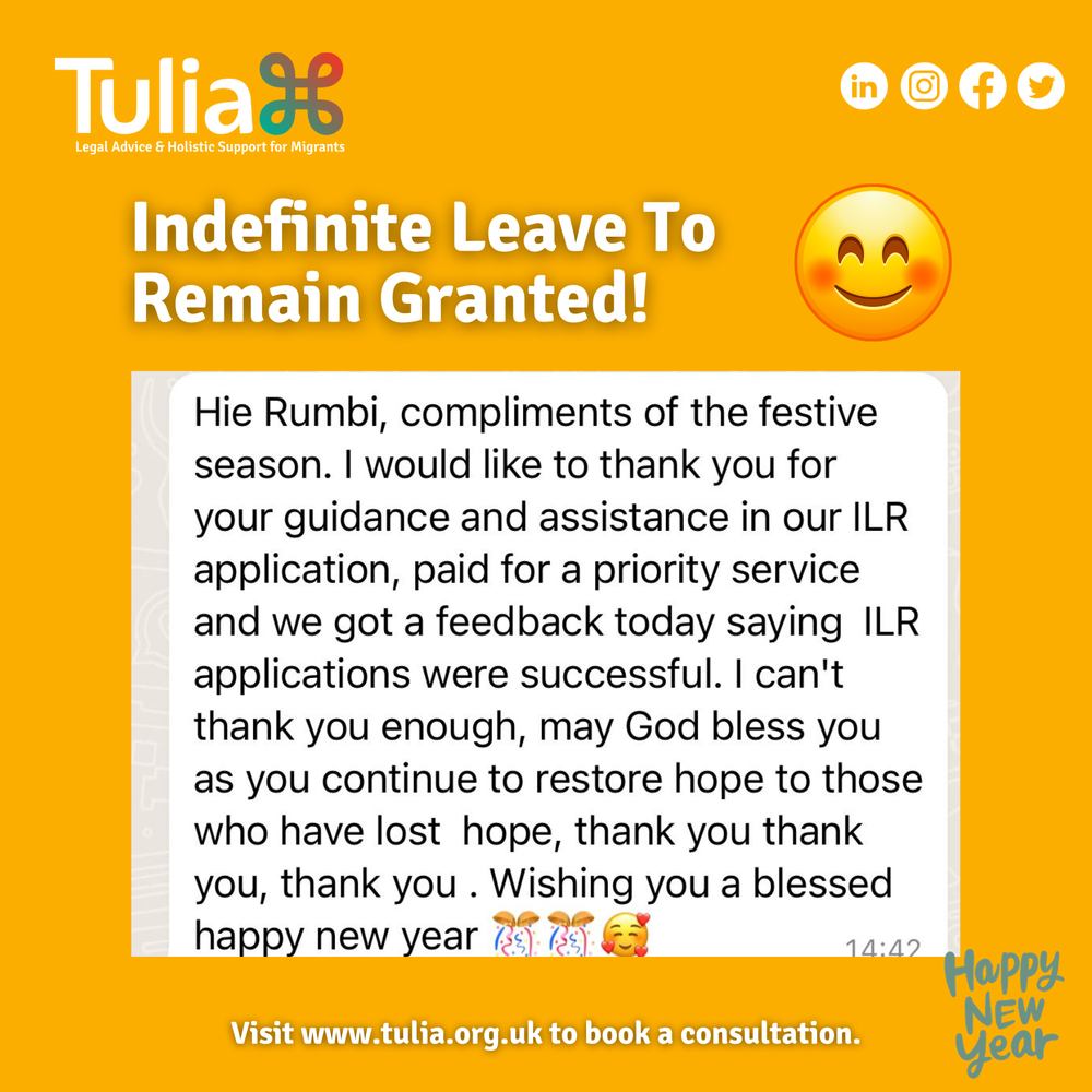 Legal advice for migrants in the UK. — Tulia