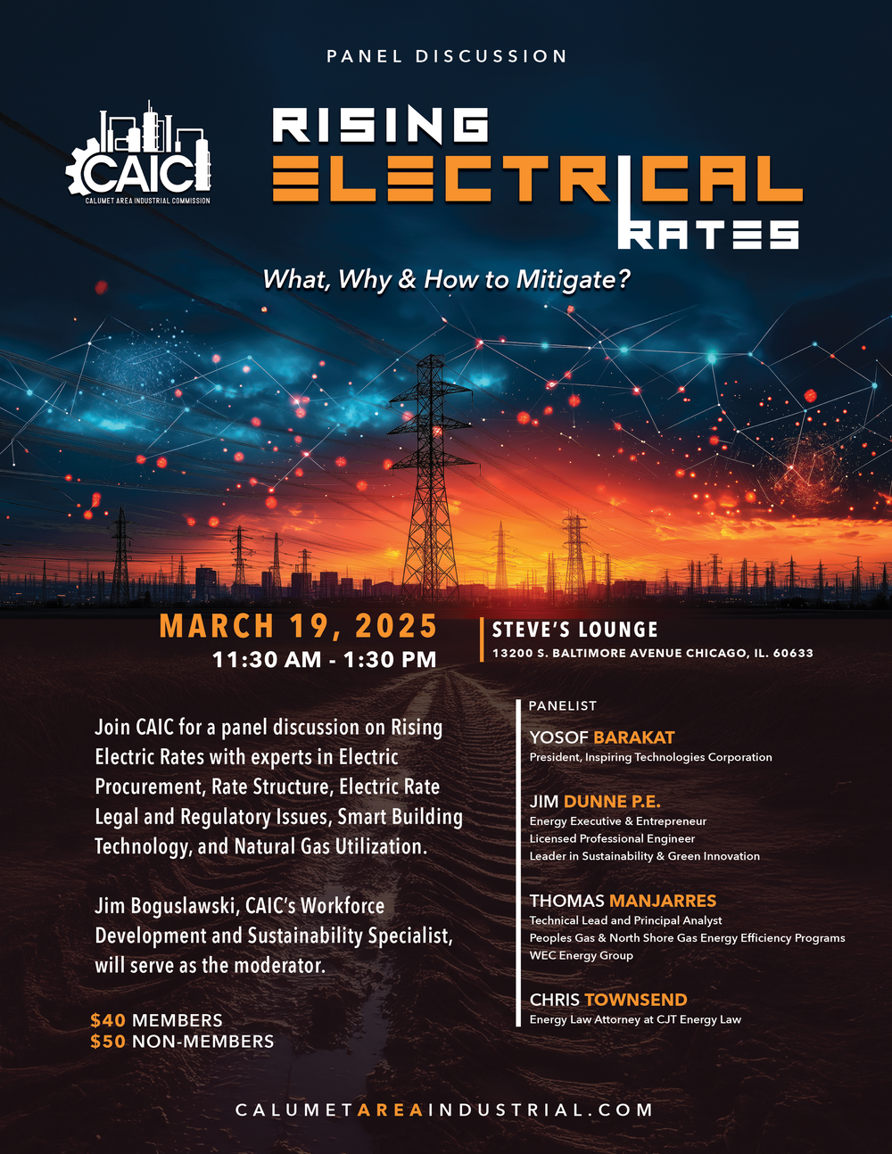 Rising Electrical Rates - Panel Discussion — Calumet Area Industrial ...