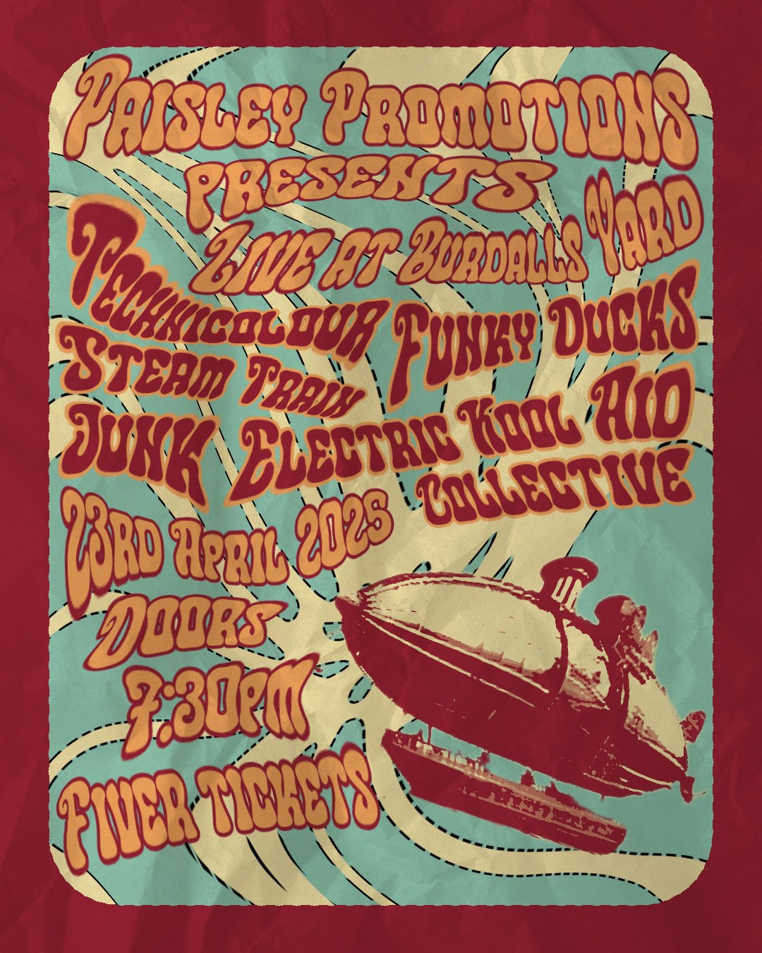 Technicolour Steam Train, Funky Ducks, Electric Kool Aid Collective and ...
