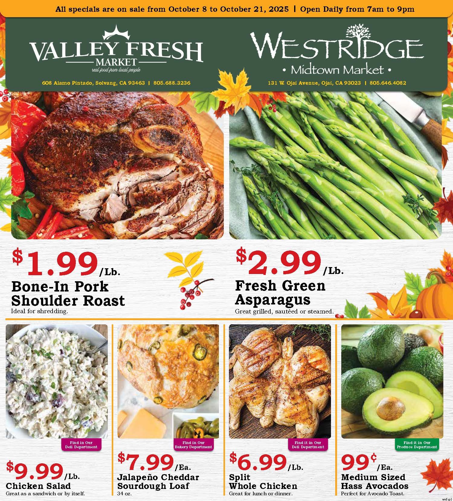 Solvang Weekly Ad — Valley Fresh Market