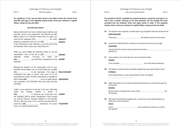Introducing our latest book of practice tests for the Cambridge C2 ...