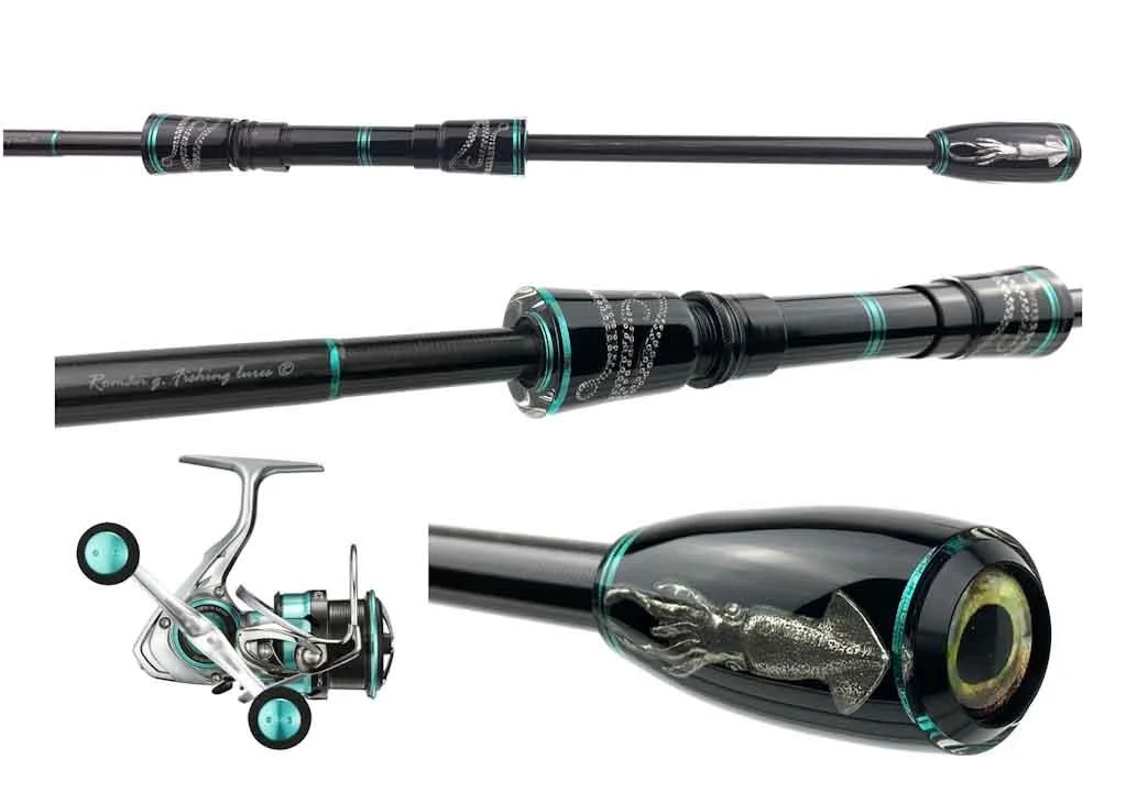 Custom sea bass lure fishing rod made in uk | Resilure Custom fishing ...