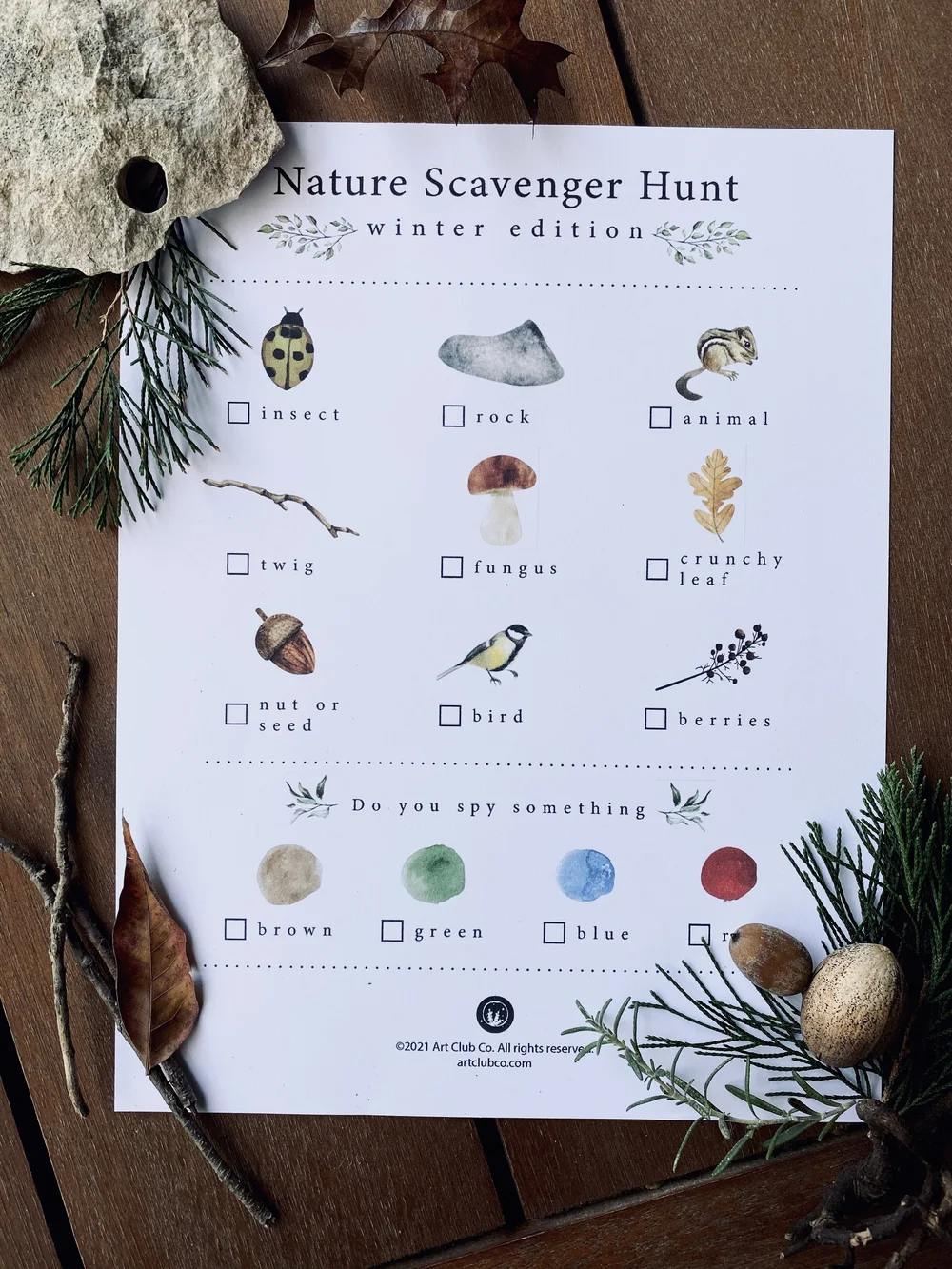 Nature Scavenger Hunt - Summer Edition — Art Club Co.