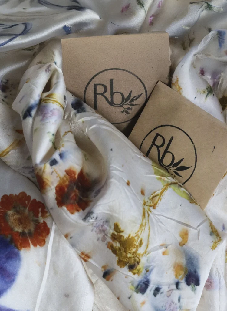 Large | Peace Silk Scarf | WA Made | Ethical | Botanically Dyed ...