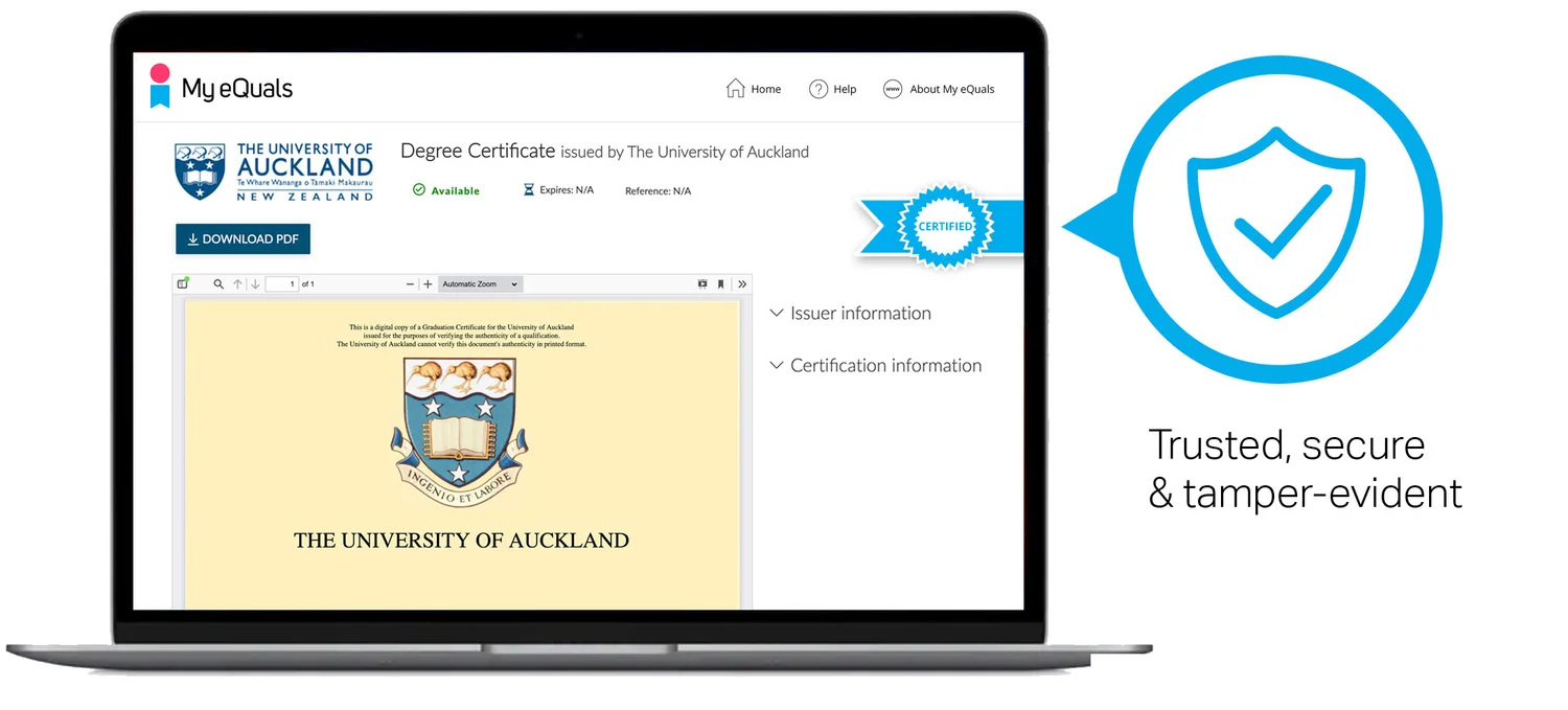 My eQuals for Document Verification — My eQuals New Zealand