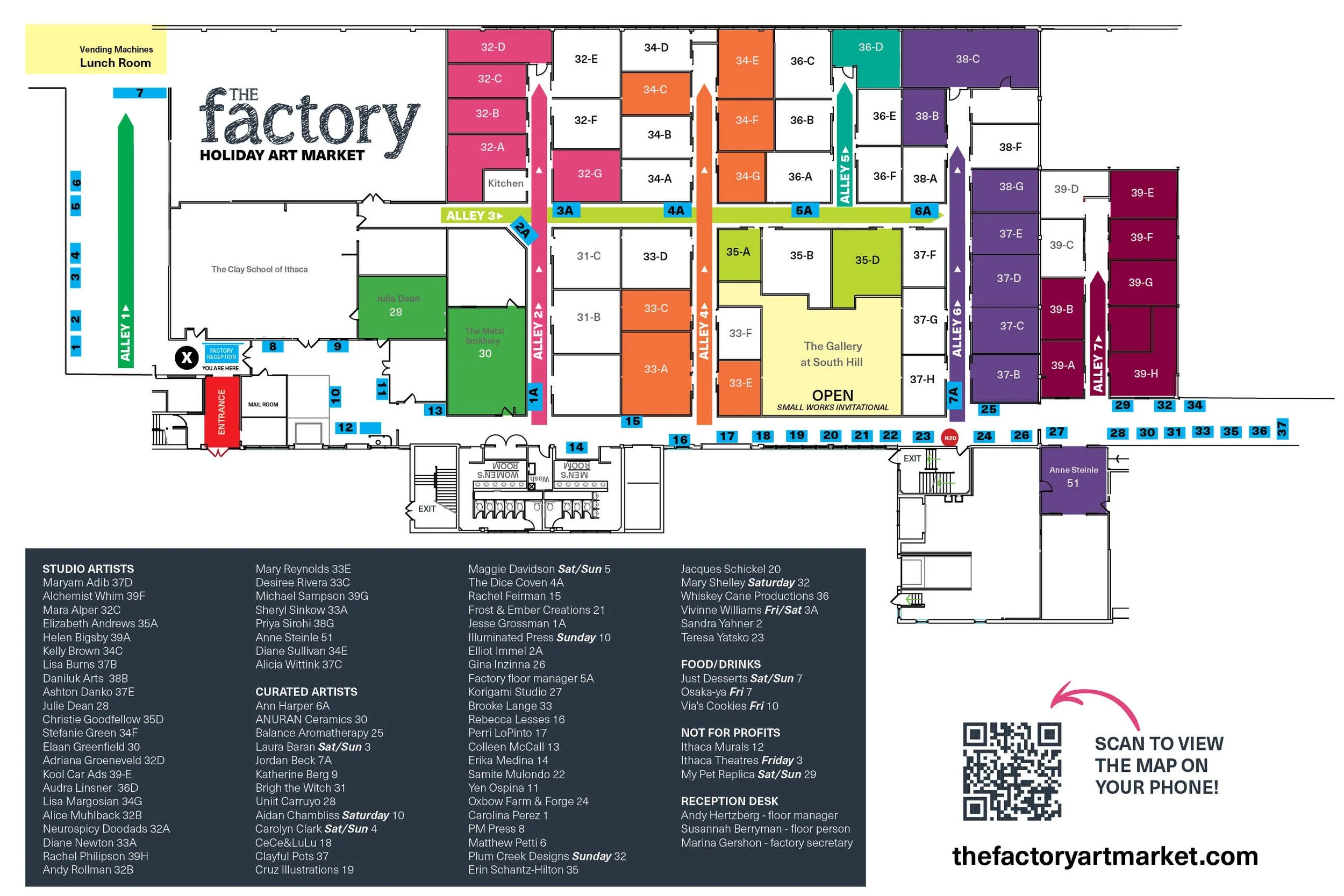 Factory map 2023 — The Factory Art Market