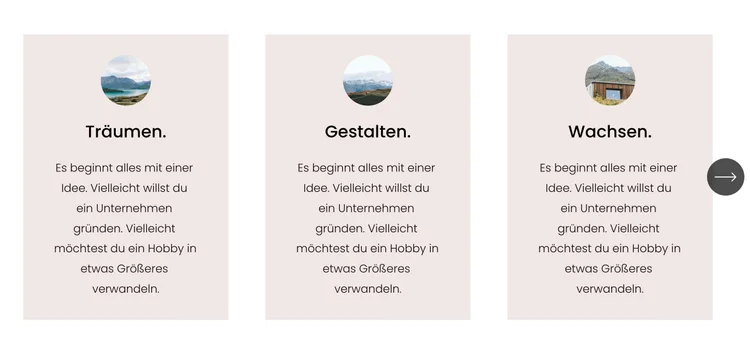 Slider, Karten & andere fancy Layouts bei Squarespace bauen — Victoria ...