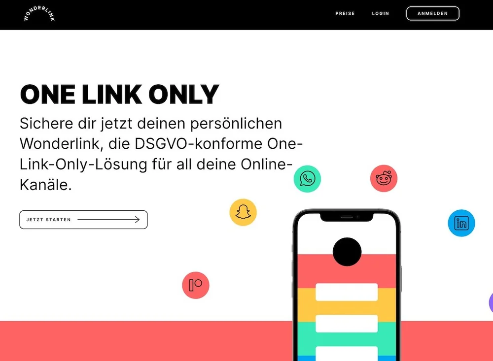 Wonderlink: Die Linktree-Alternative auf Deutsch (inkl. Kosten 2023!) — Creatorway