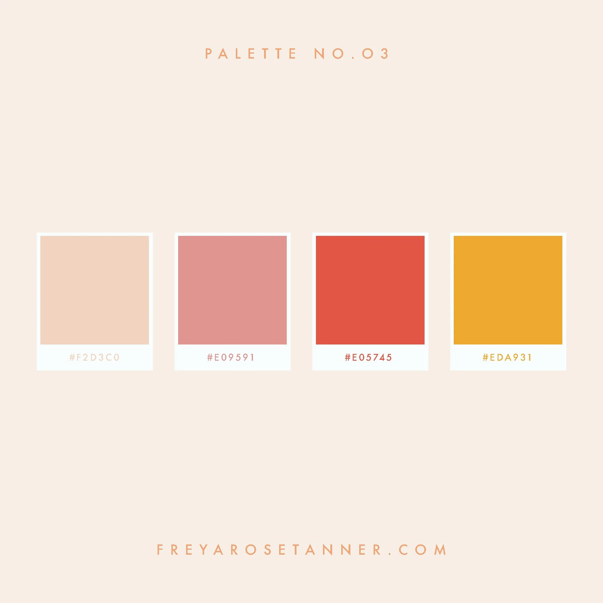 Colour Palettes — Freya Rose Tanner