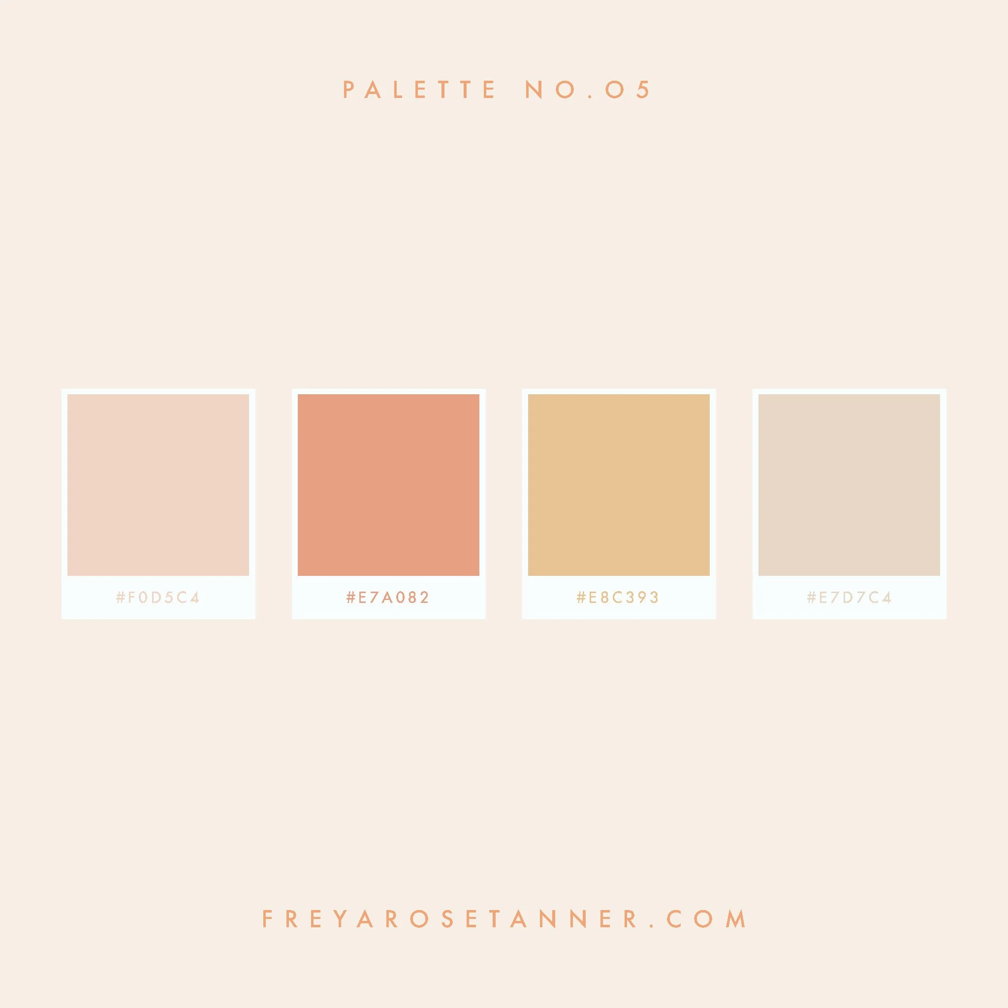 Colour Palettes — Freya Rose Tanner