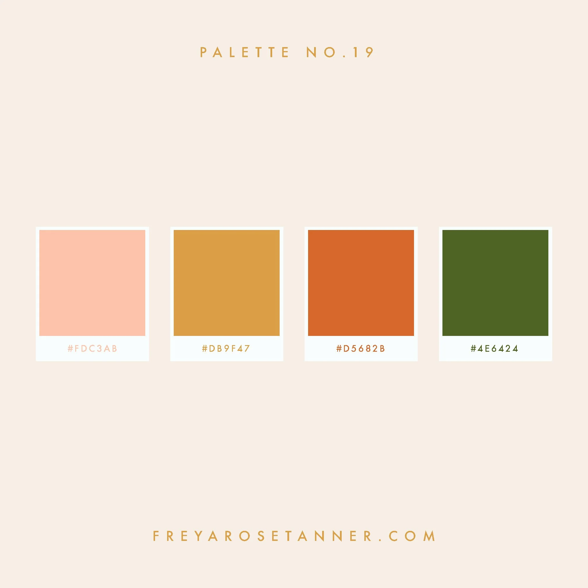 Colour Palettes — Freya Rose Tanner