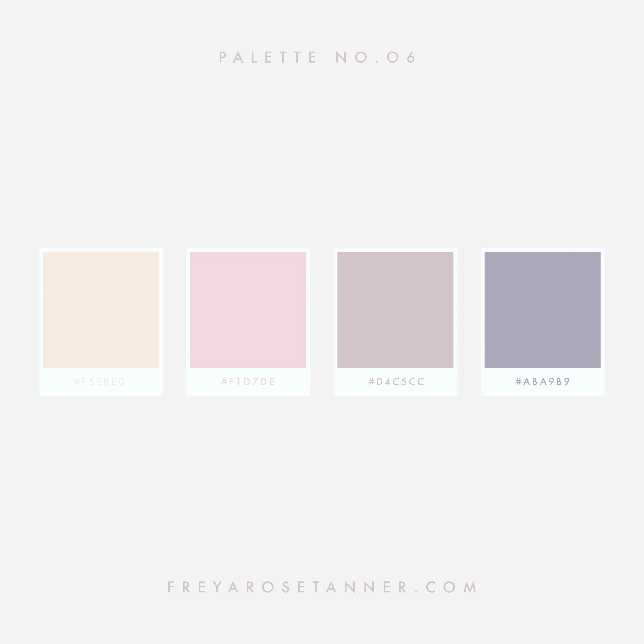 Colour Palettes — Freya Rose Tanner