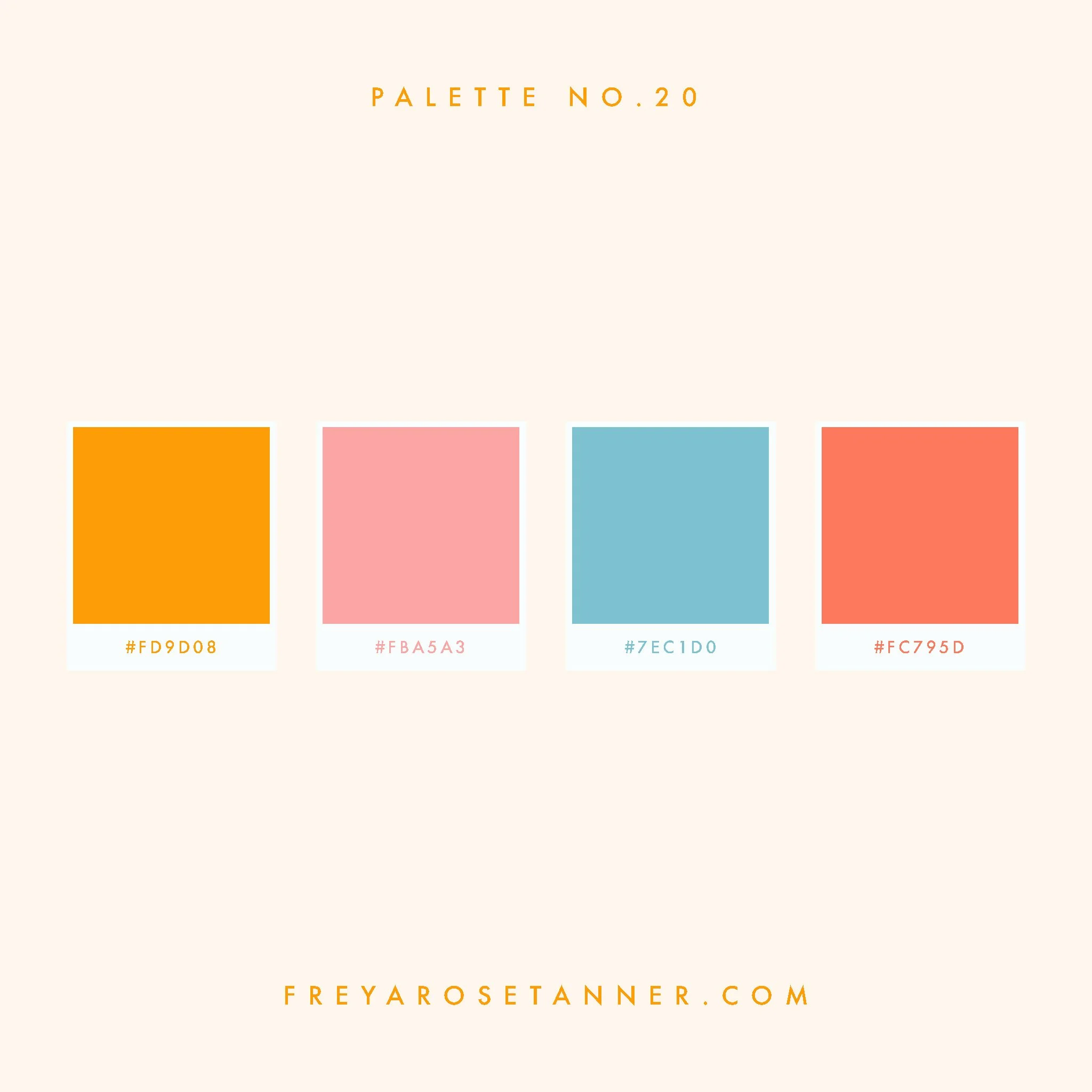 Colour Palettes — Freya Rose Tanner
