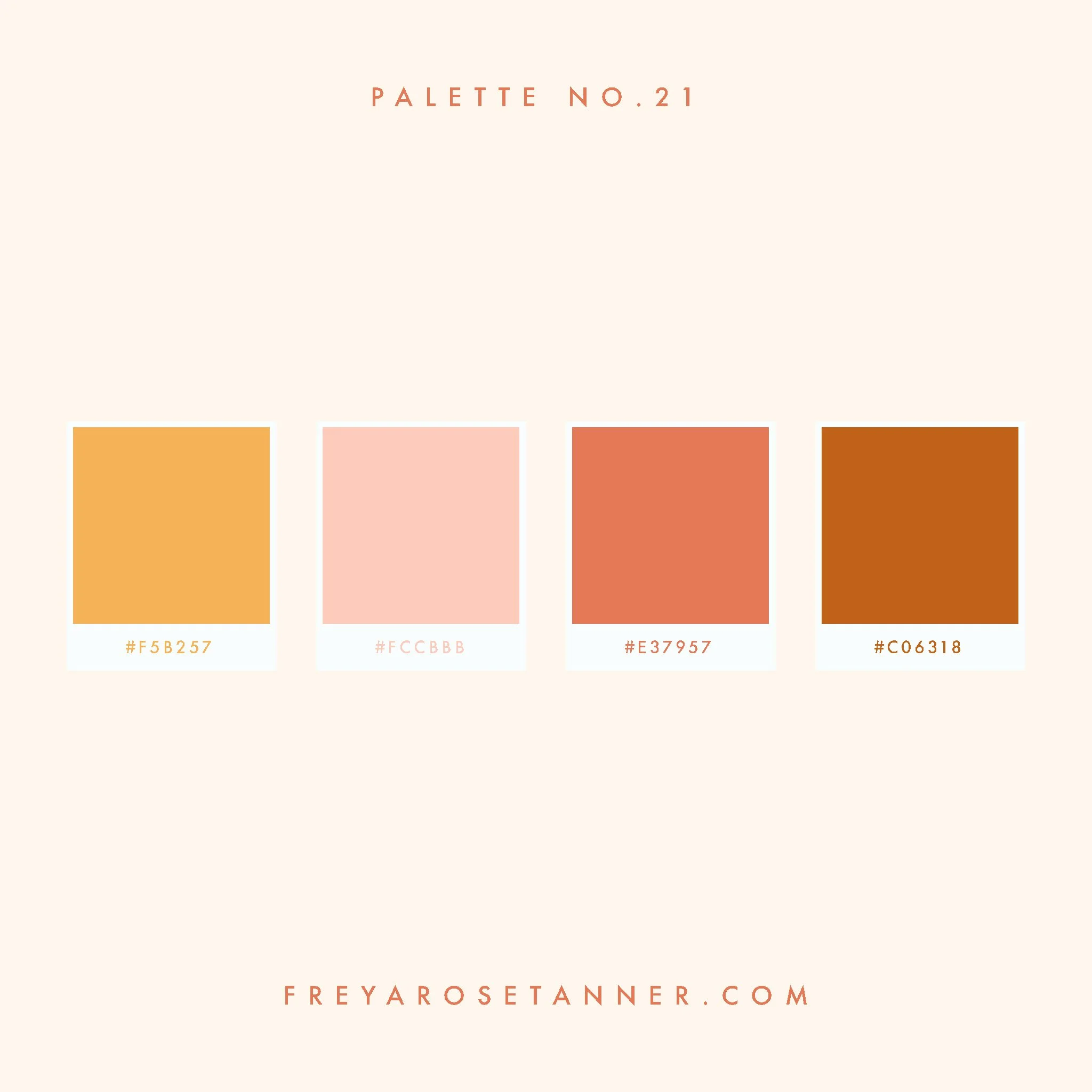 Colour Palettes — Freya Rose Tanner