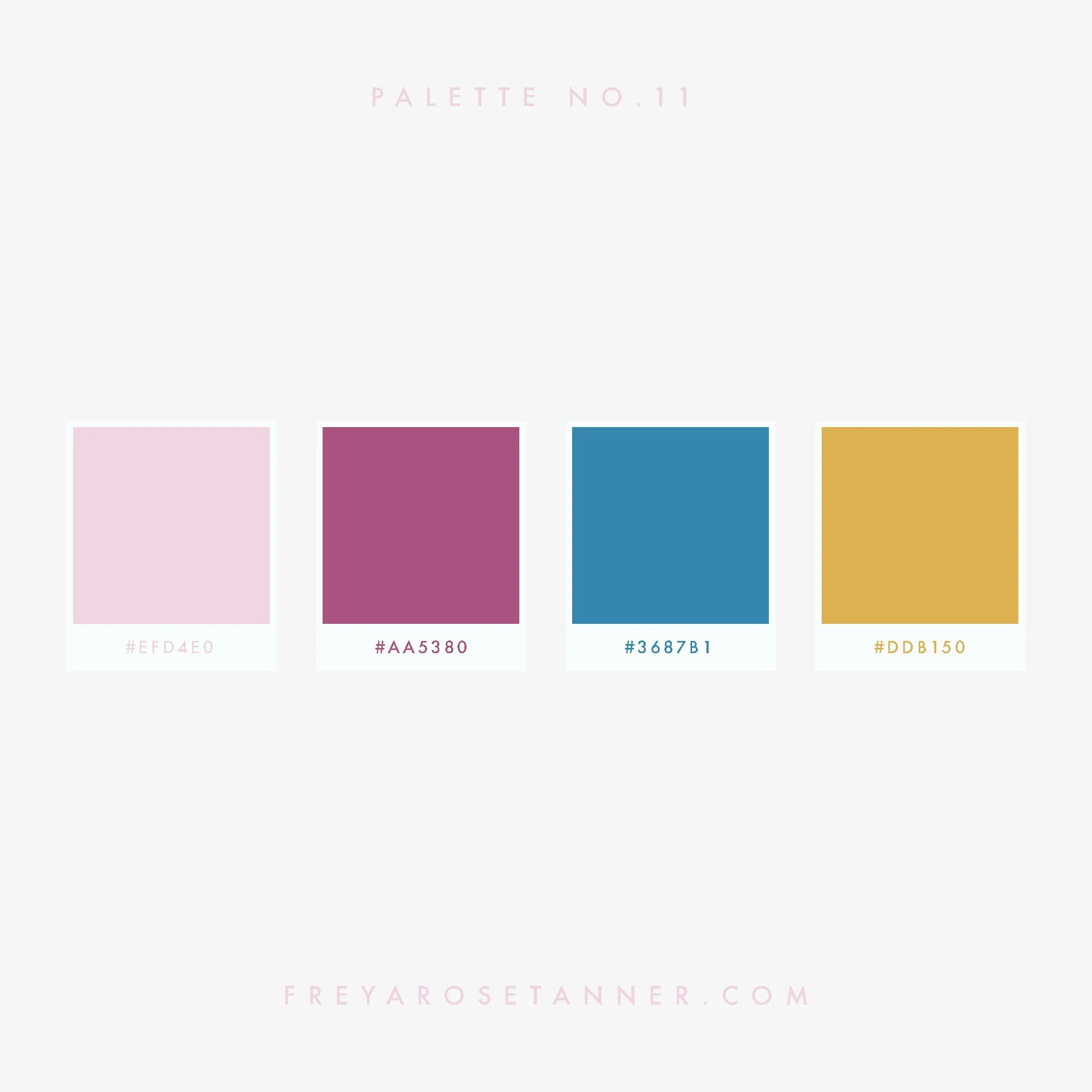 Colour Palettes — Freya Rose Tanner