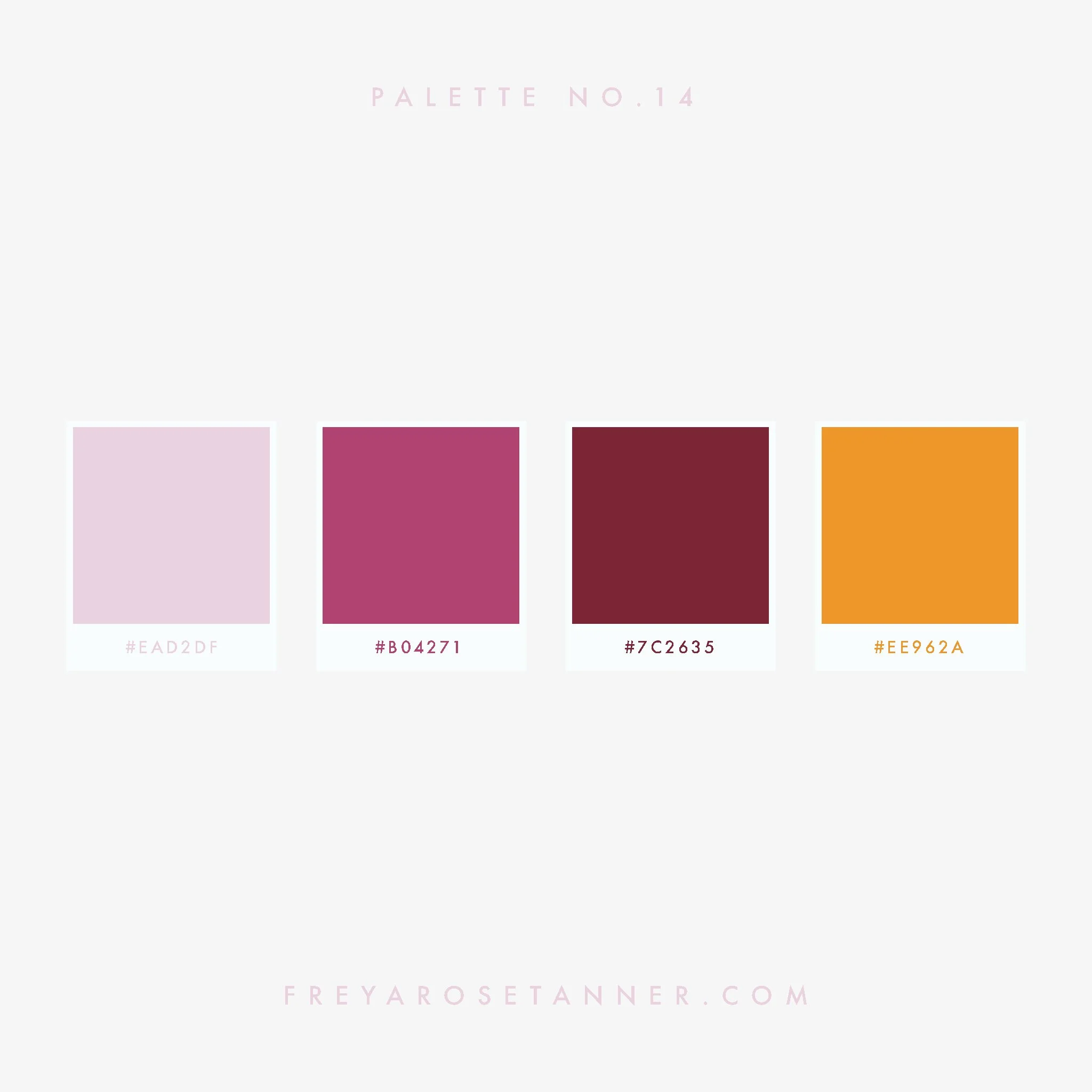 Colour Palettes — Freya Rose Tanner