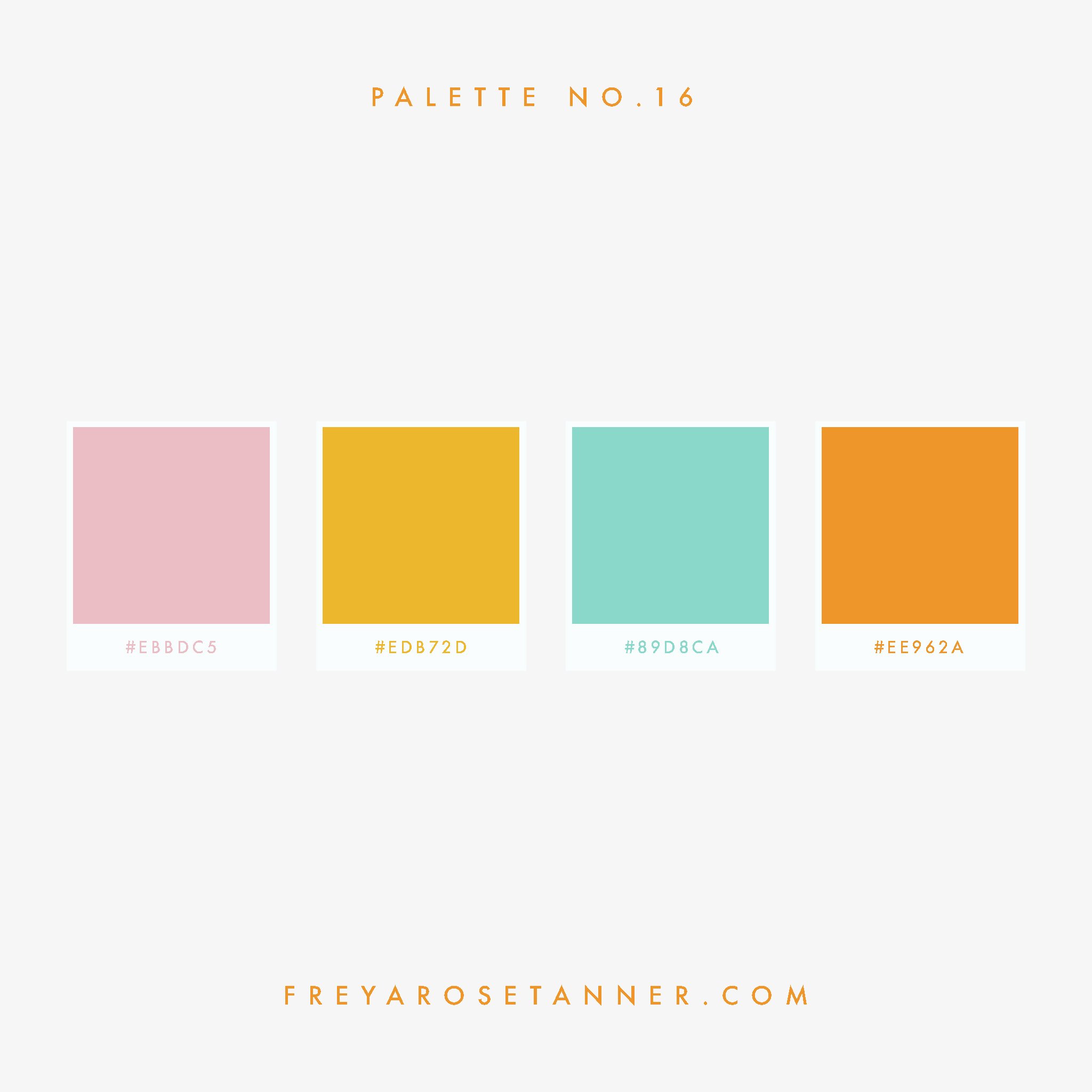 Colour Palettes — Freya Rose Tanner