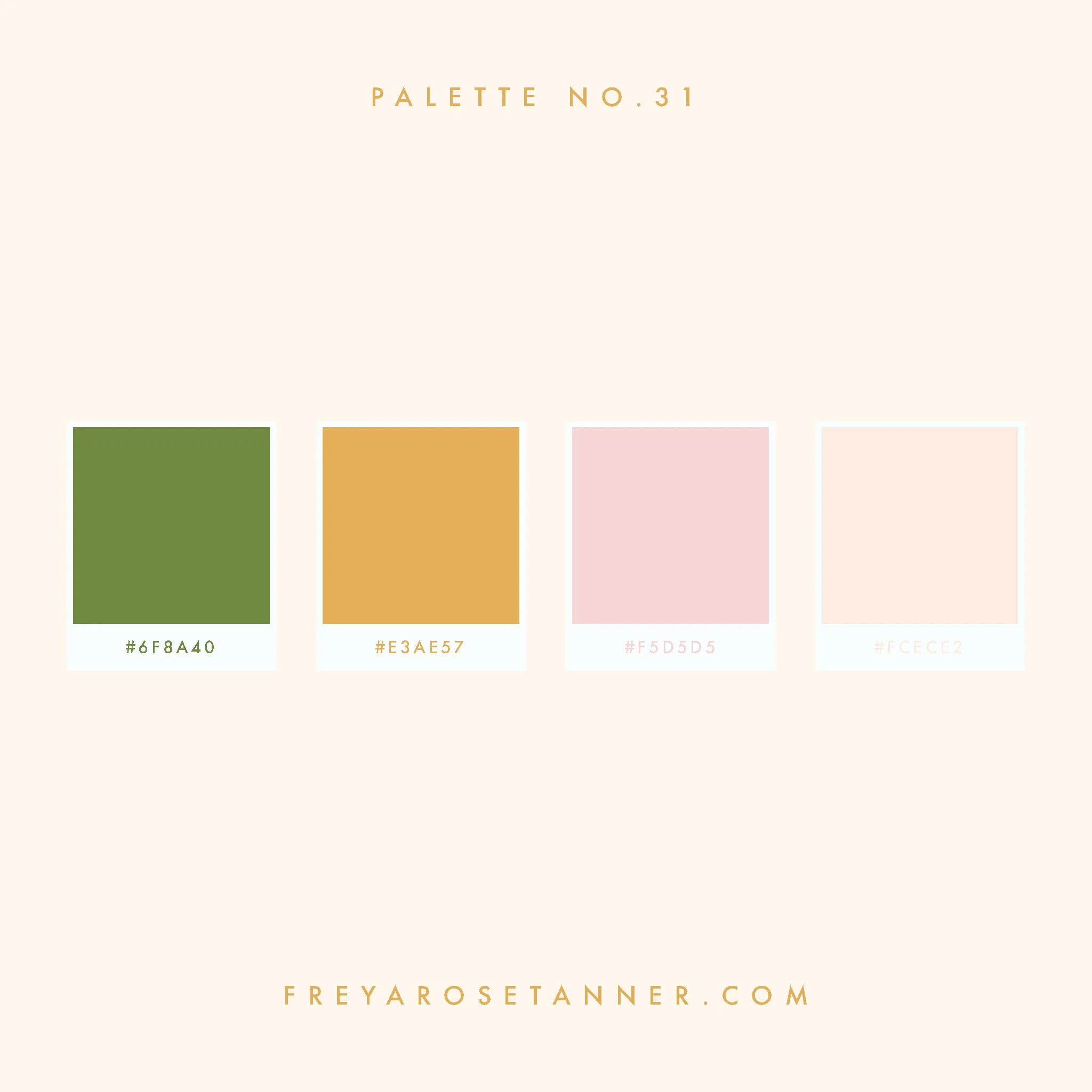 Colour Palettes — Freya Rose Tanner