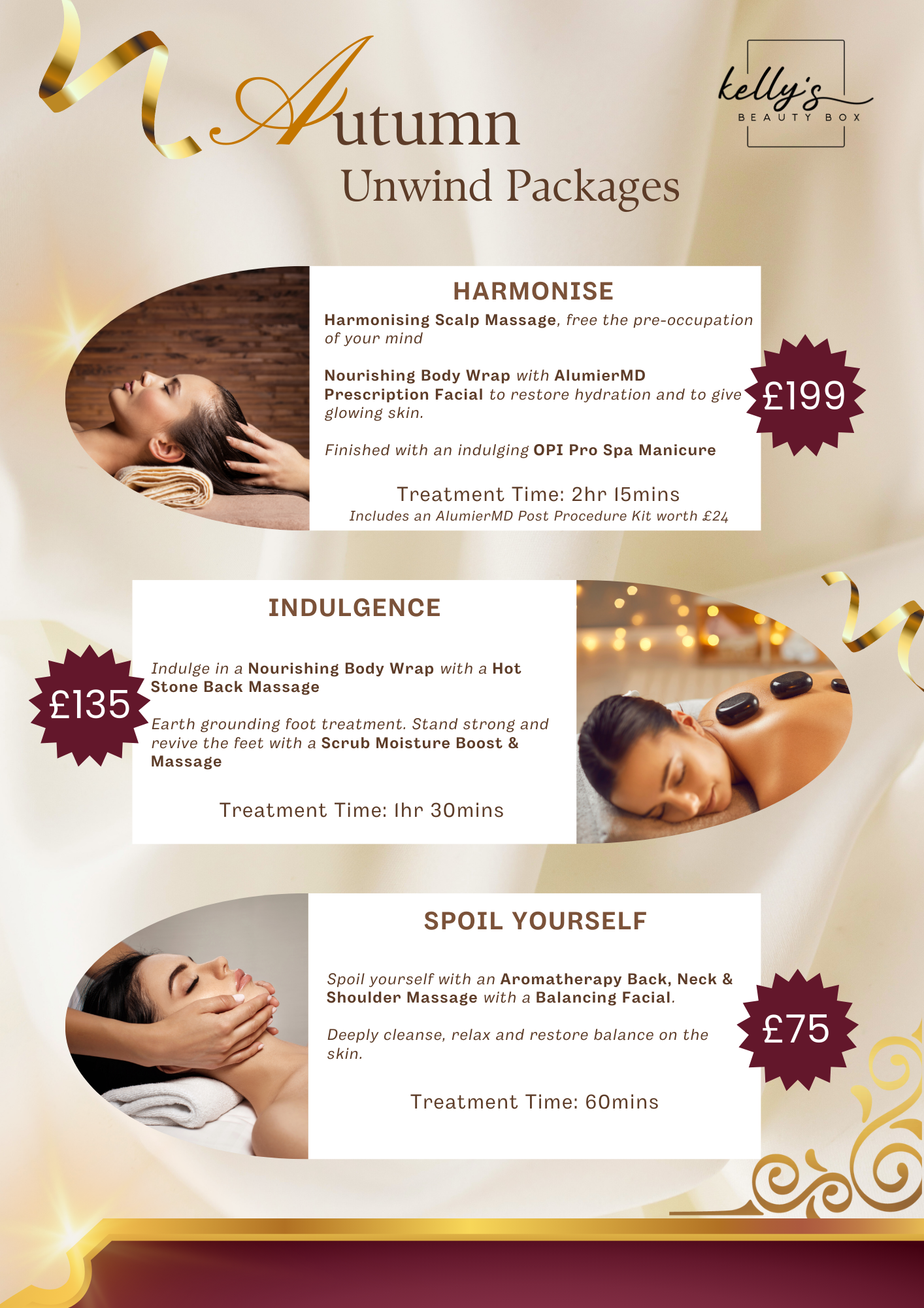 Autumn Unwind Packages — Kelly's Beauty Box