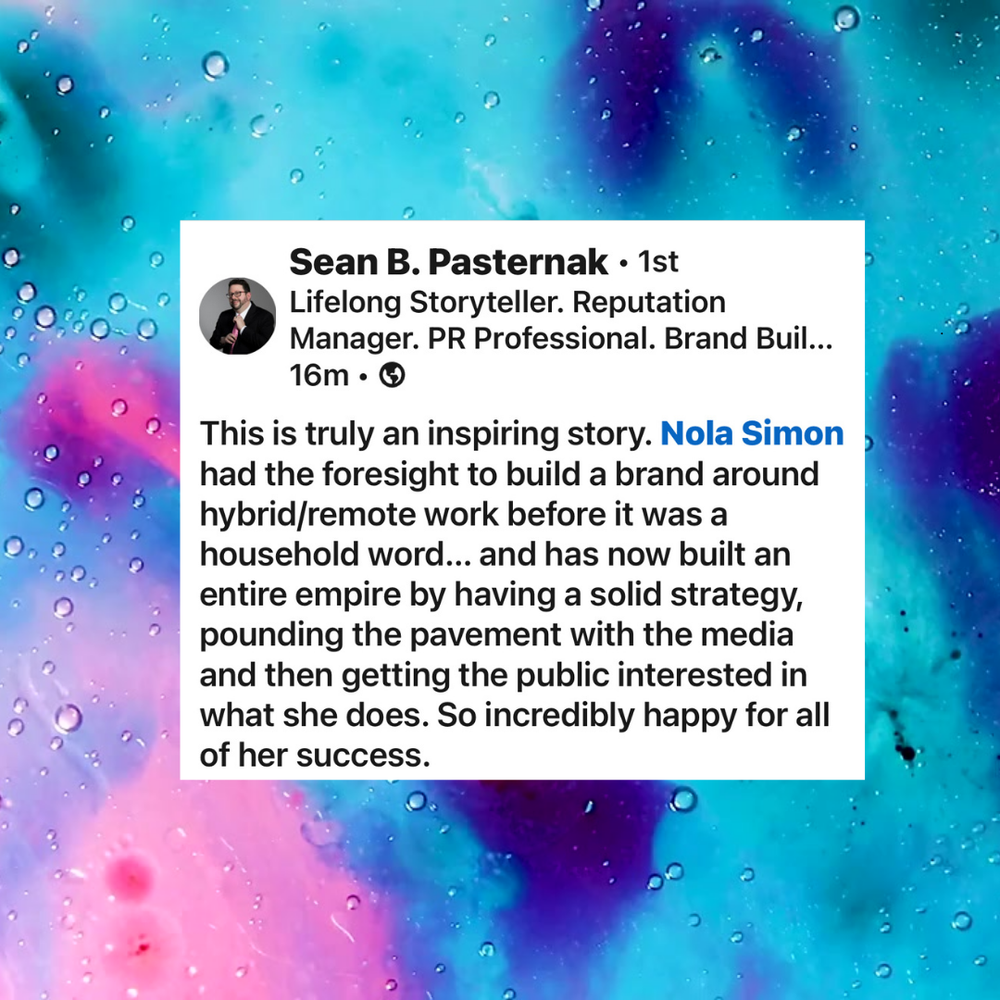 Nola Simon. Hybrid/remote work futurist.