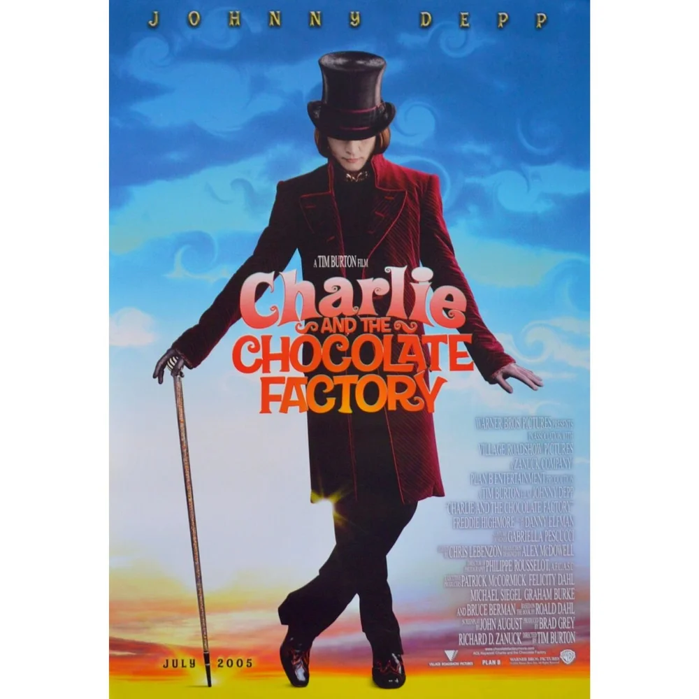 Willy Wonka And The Chocolate Factory Vintage Movie Poster Charlie