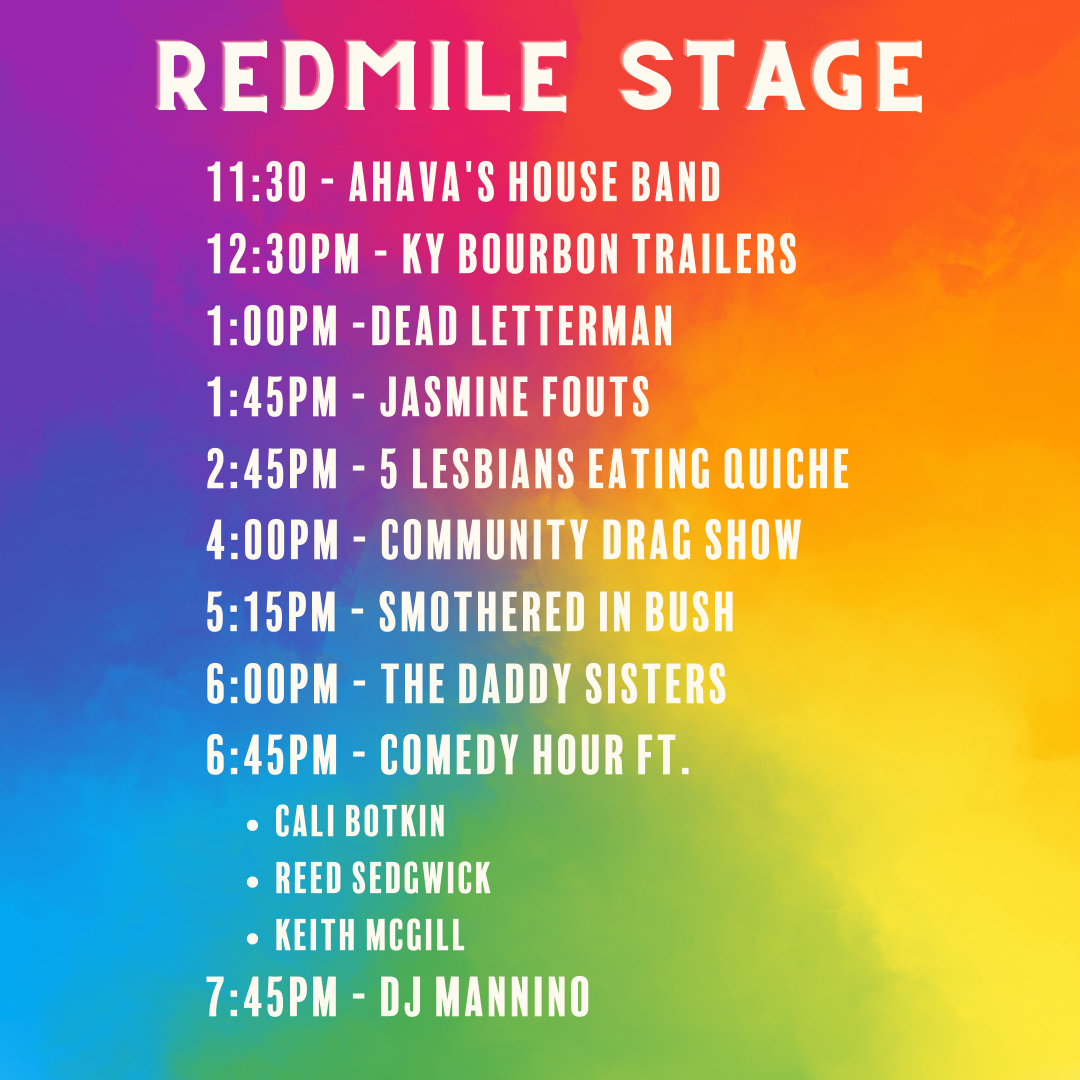 Schedule — Lexington Pride Festival