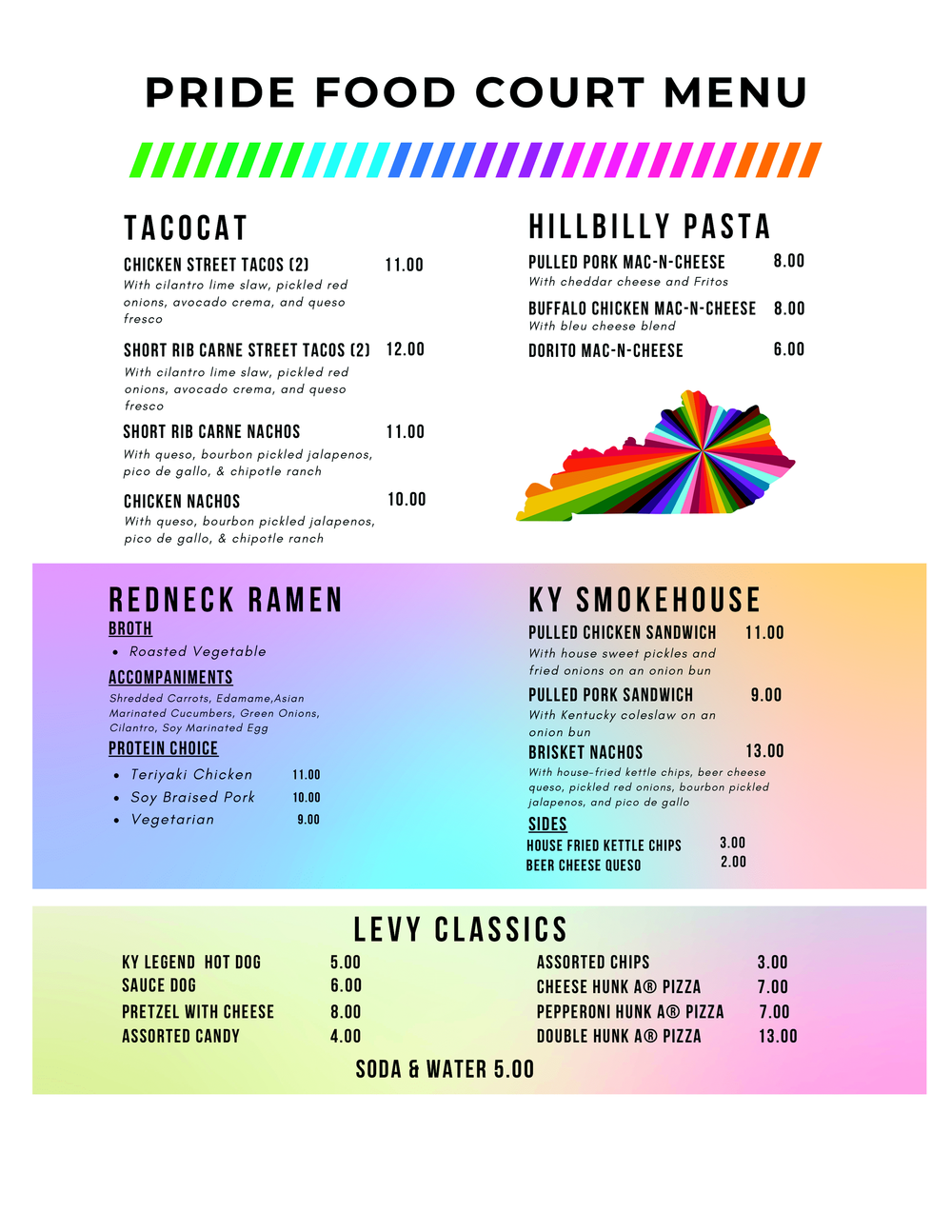 Food/Beverage — Lexington Pride Festival