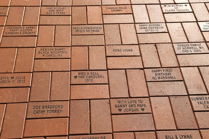 Commemorative Bricks — Paragon Carousel