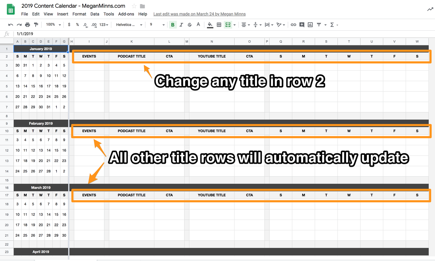 How to Create a Content Calendar Using Google Sheets — Megan Minns King