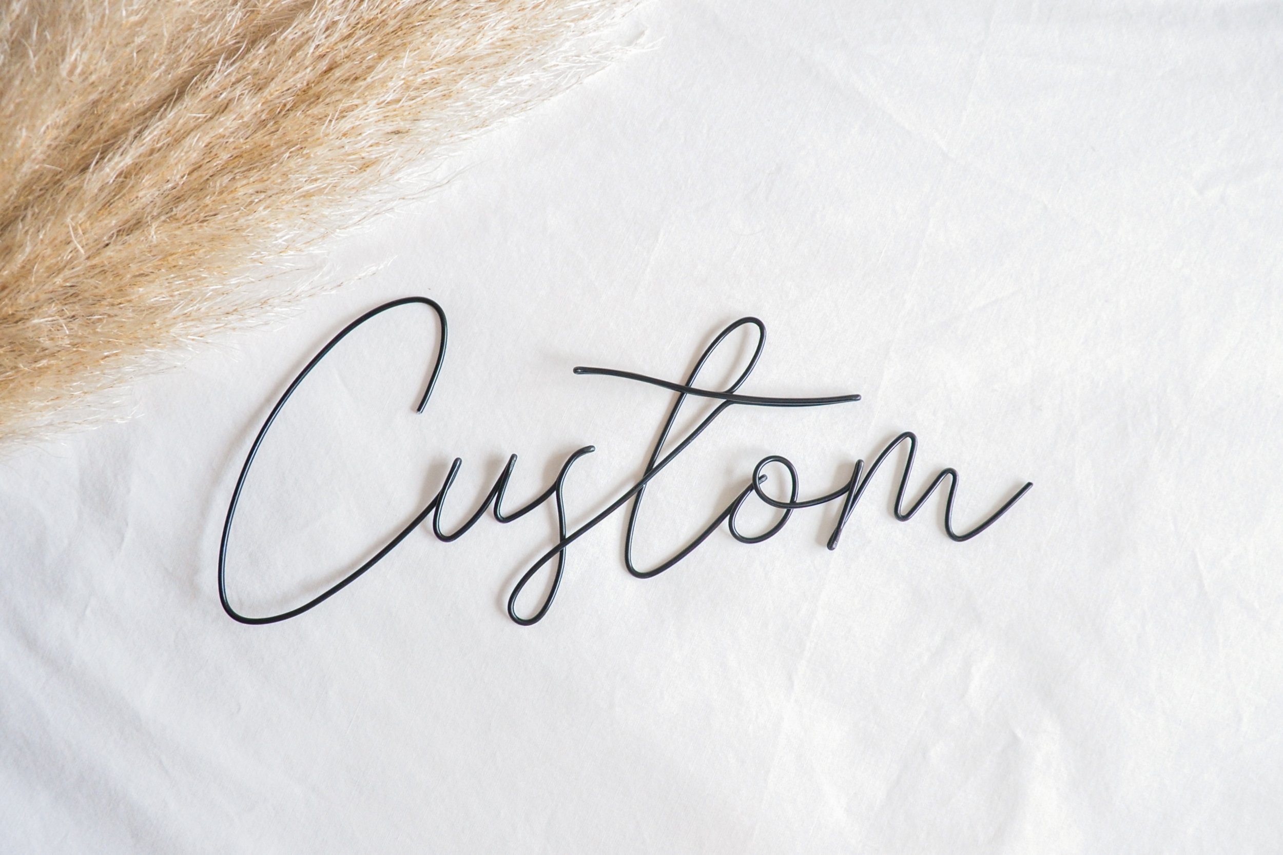 Custom wire words - Milan font — The Bespoke Wire Co