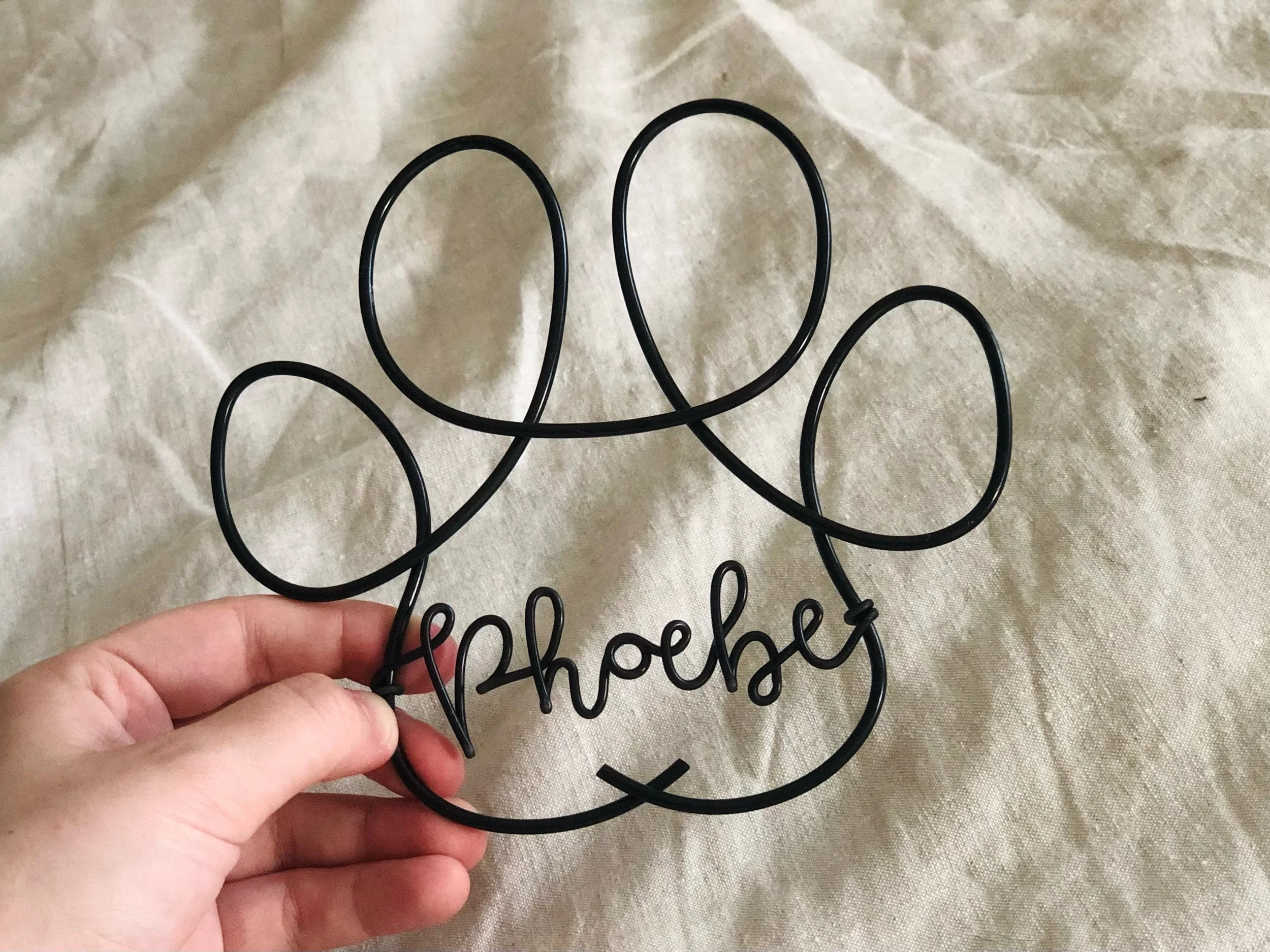 Personalised Paw Print — The Bespoke Wire Co