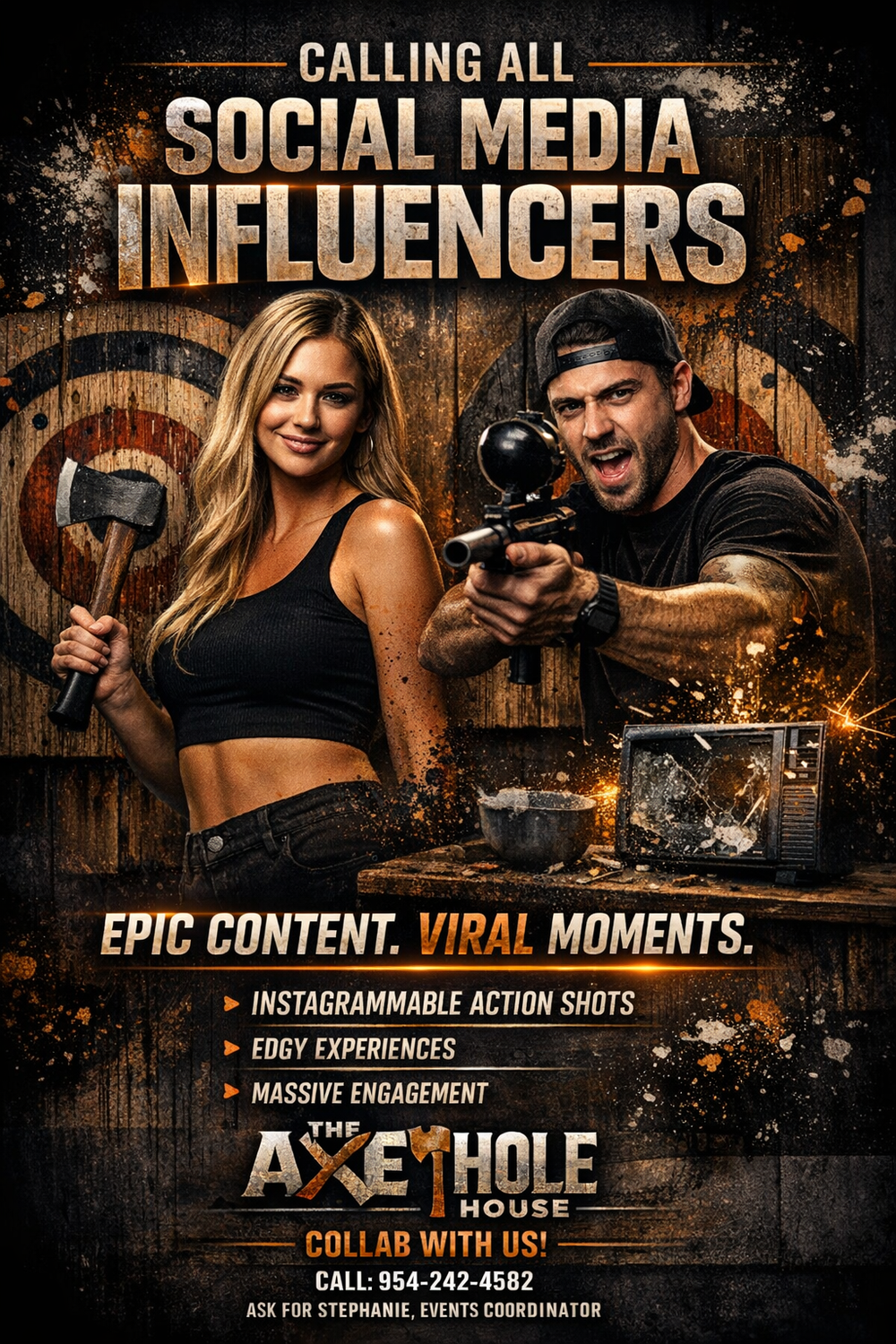 The Axe Hole House | Your Axe Throwing & Splatter Paint Authority