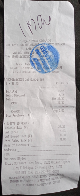 Receipt upload tips Philippines — Ourcart