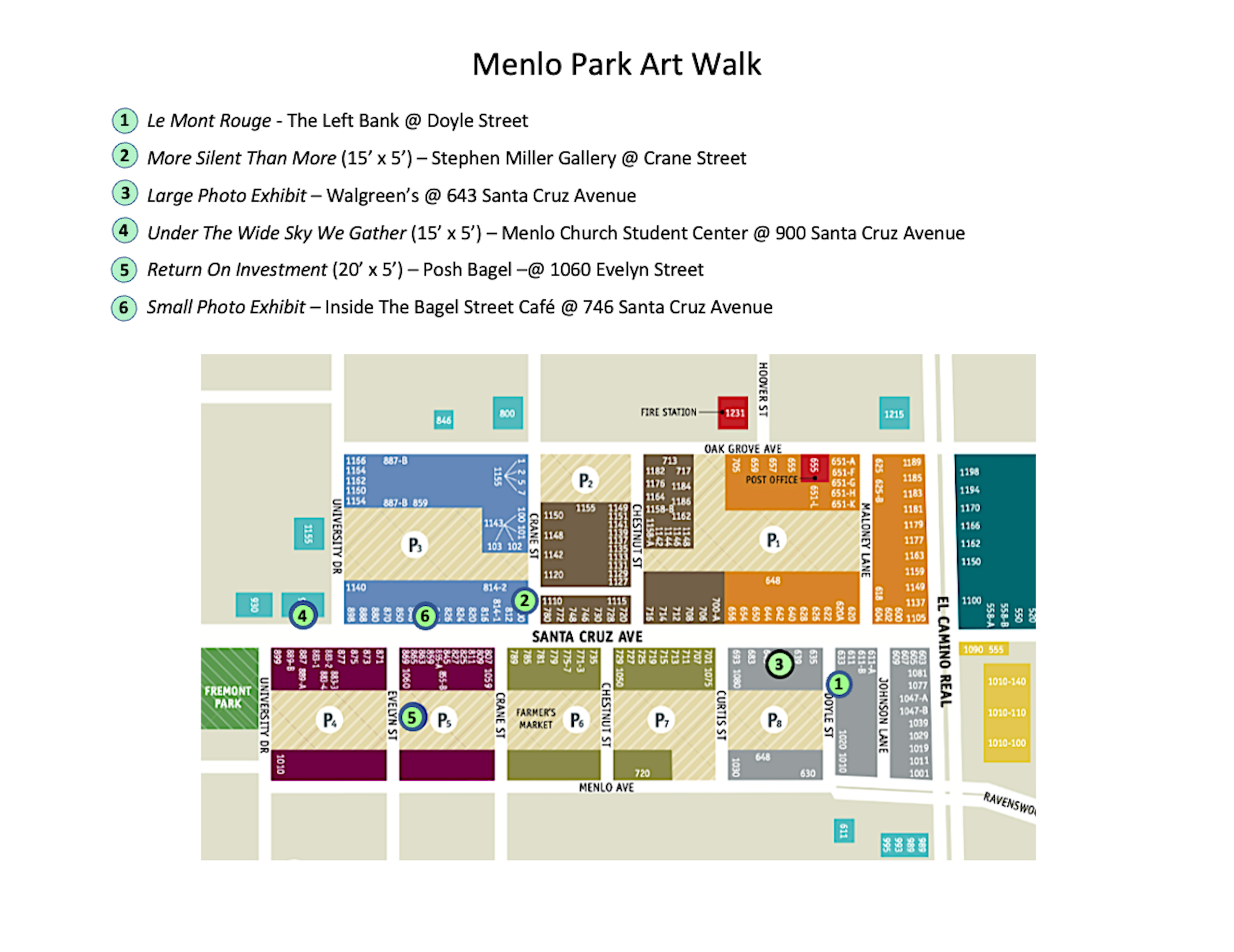 Downtown Art Walk — Elevate Art Menlo Park