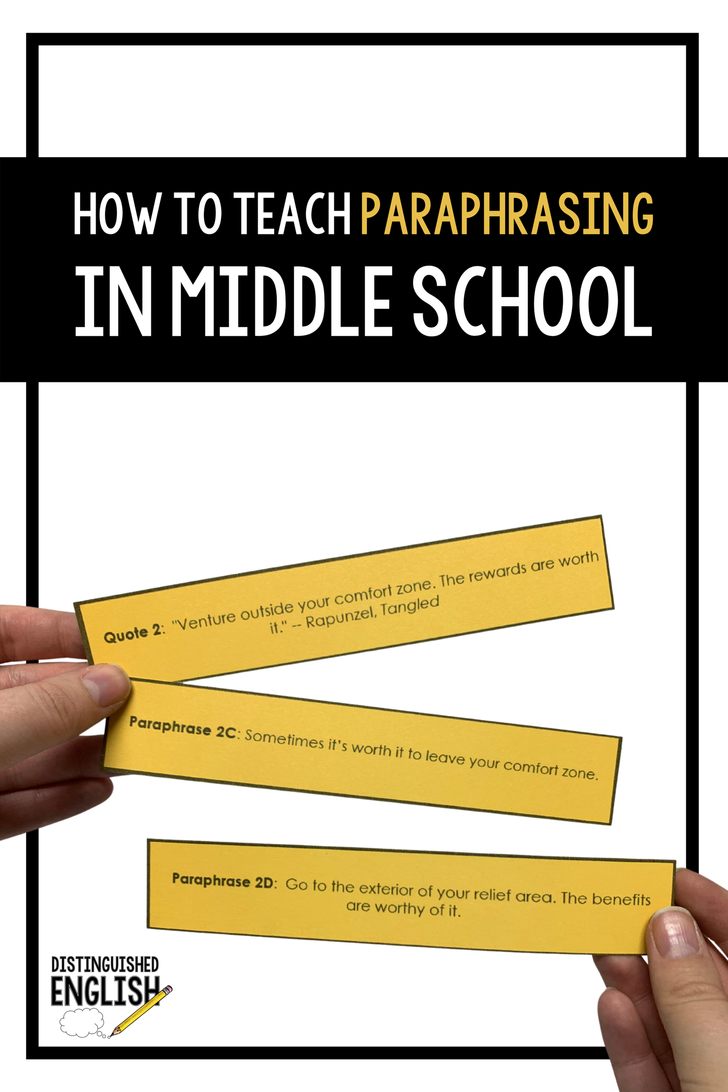 Tricks for Teaching Effective Paraphrasing in Middle School Language ...