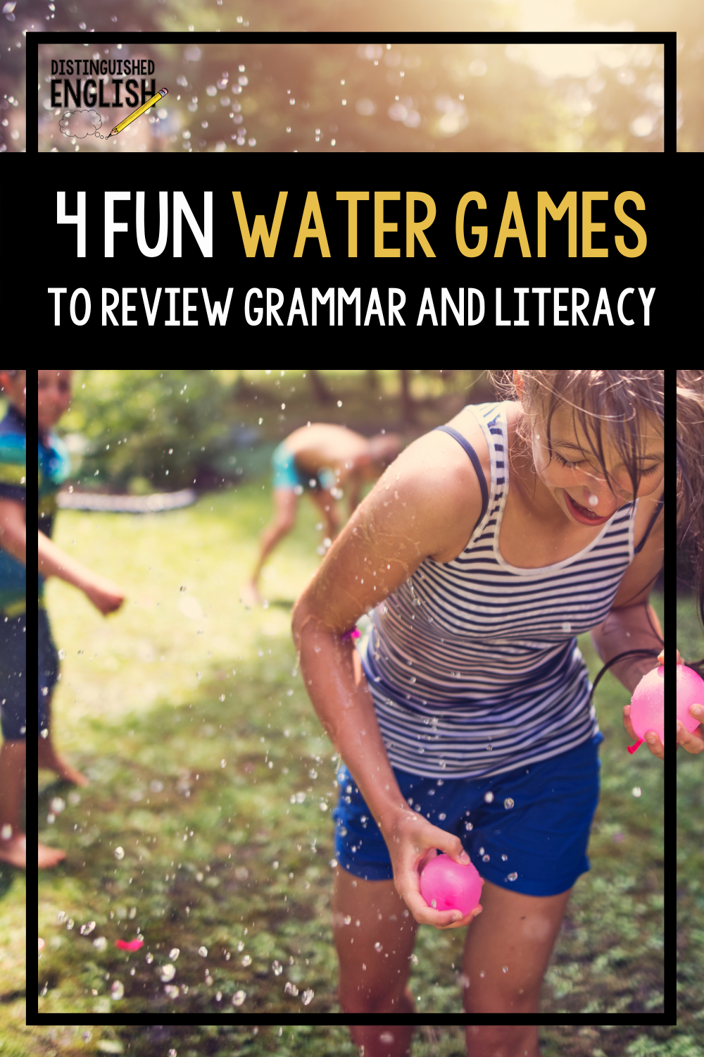 4 Fun Water Games to Review Grammar and Literacy in Middle School ELA ...