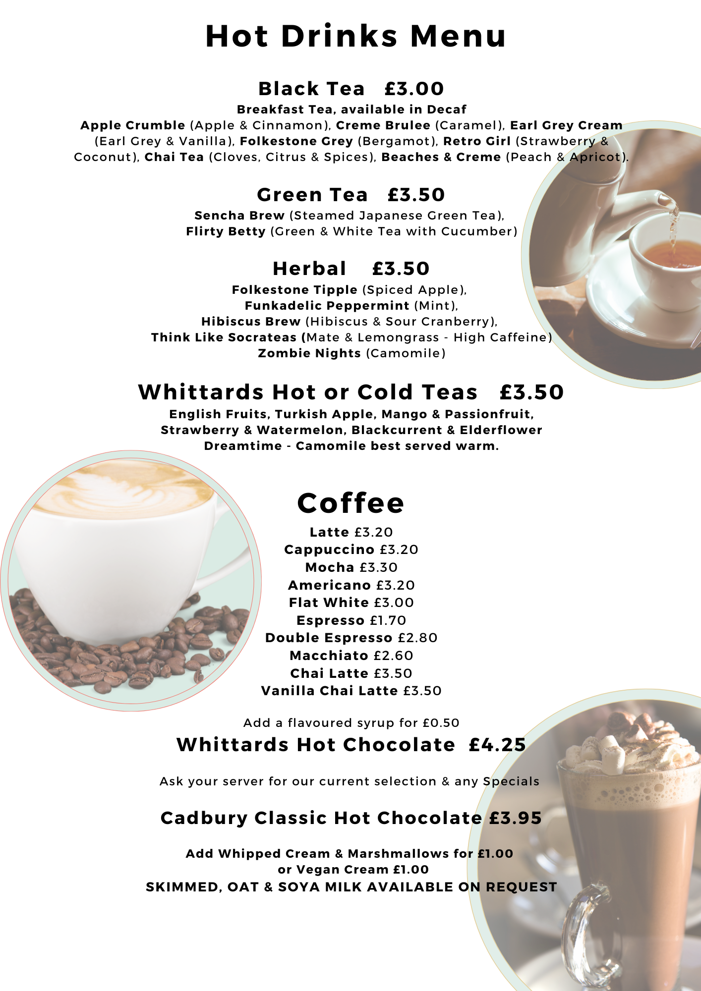 The Tea Rooms Menu — The Tea Room