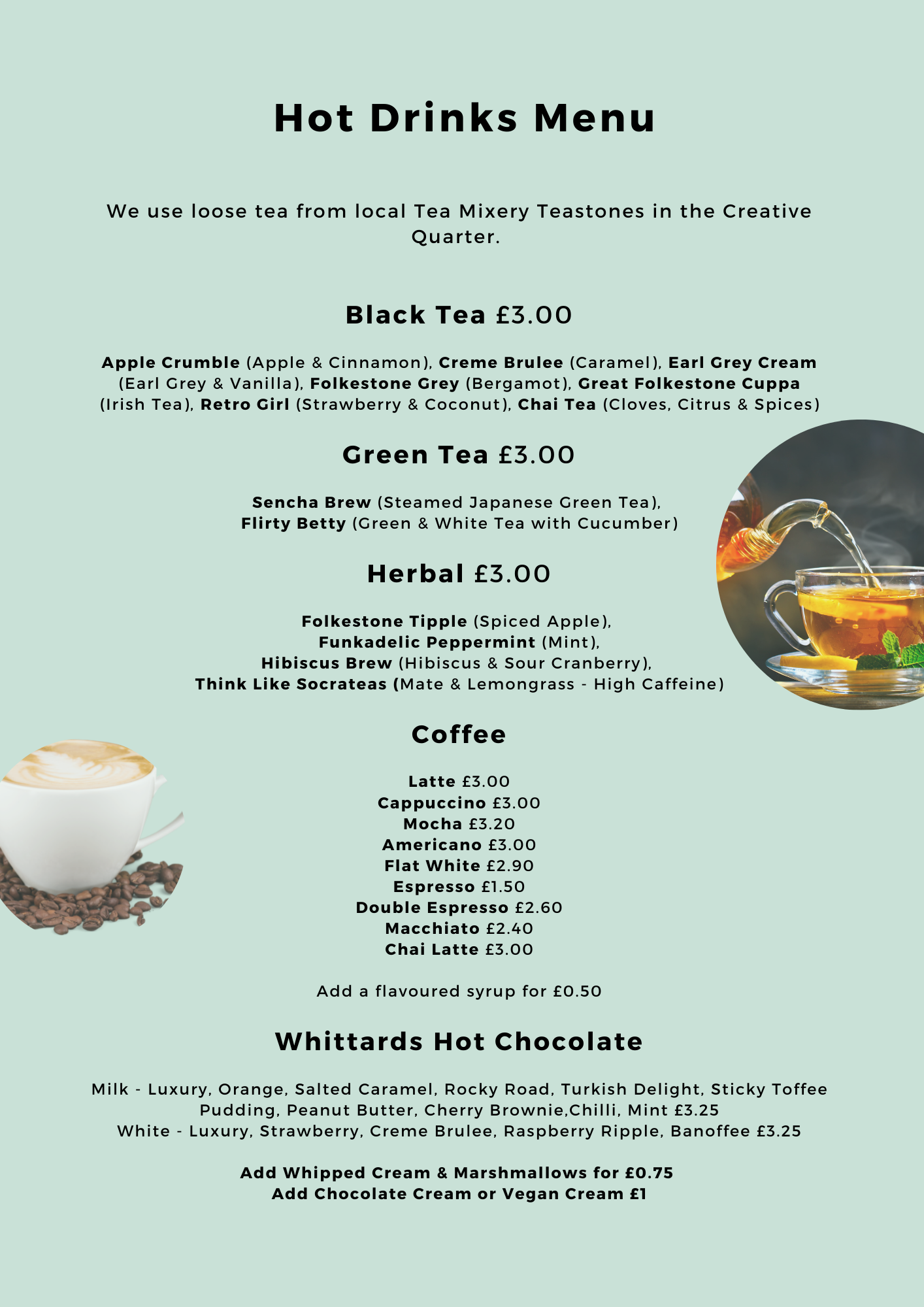 The Tea Rooms Menu — The Tea Room