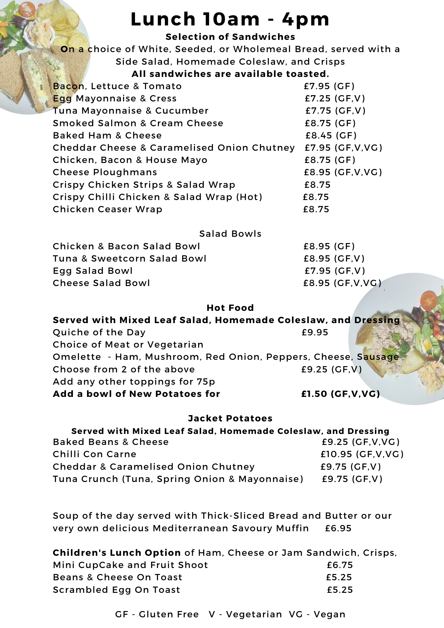 The Tea Rooms Menu — The Tea Room