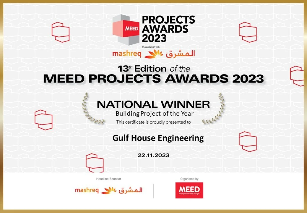 GHE receives the Meed Projects Award — Gulf House Engineering