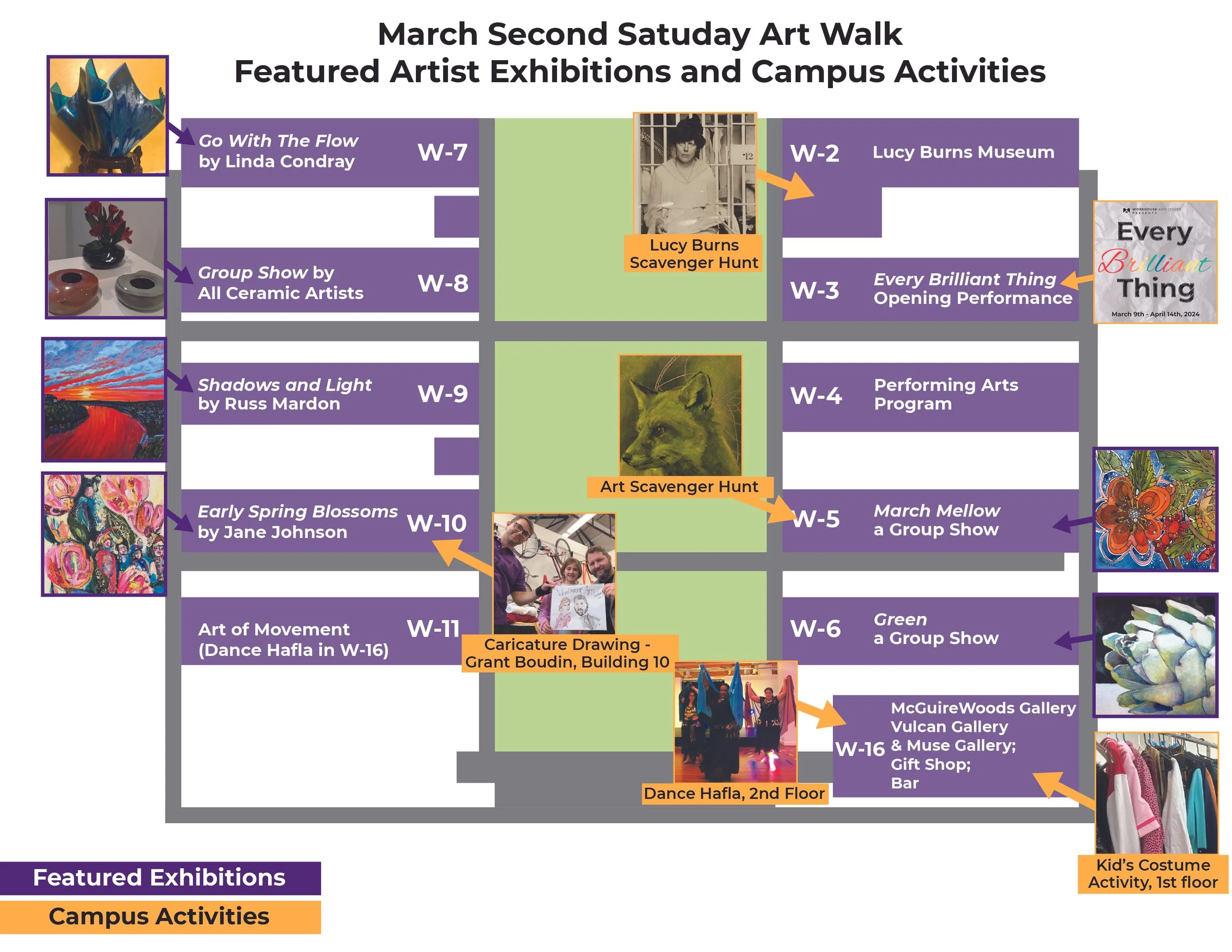 Second Saturday Map — Workhouse Arts Center