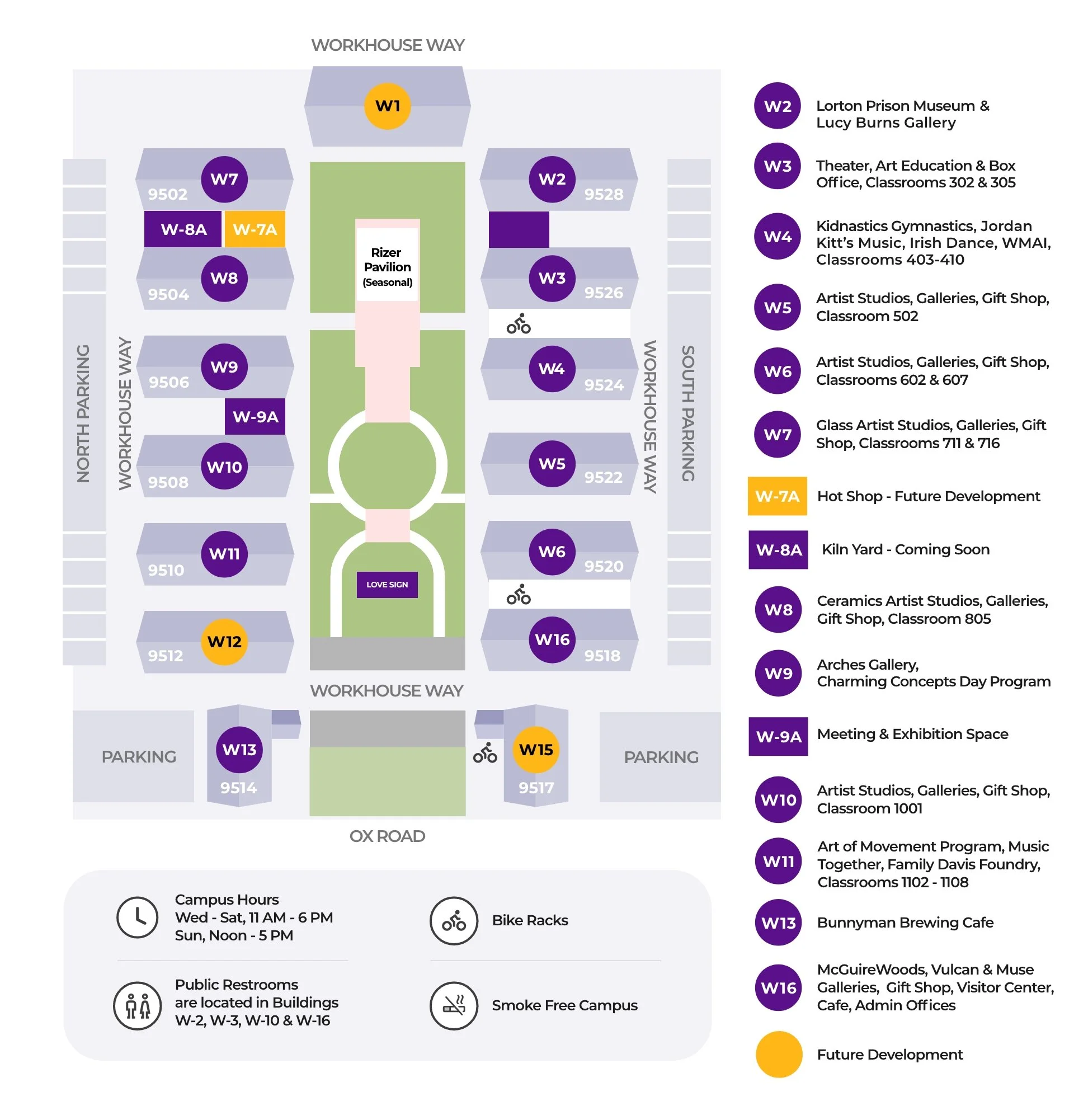 Campus Map — Workhouse Arts Center