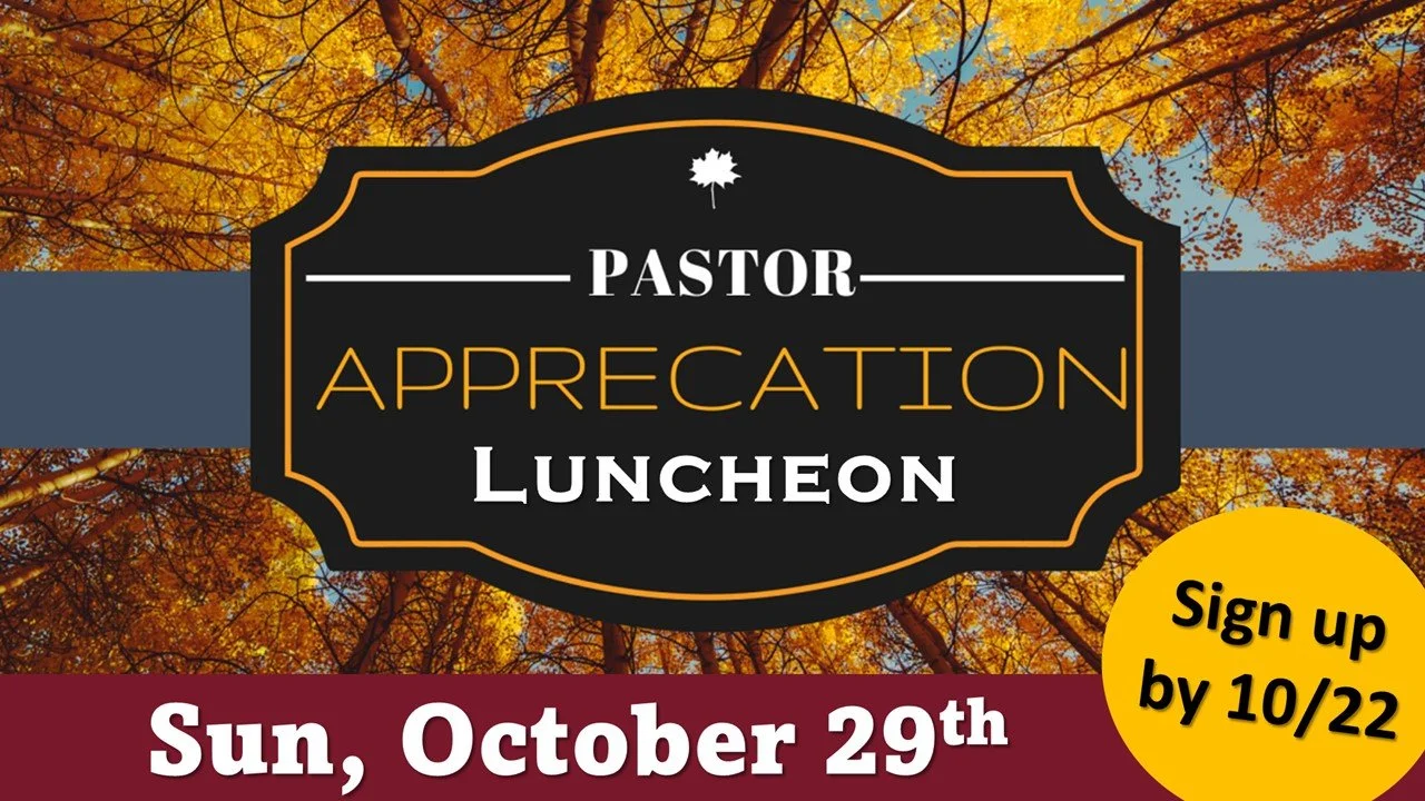Pastor Appreciation Luncheon — Mt. Pleasant Church