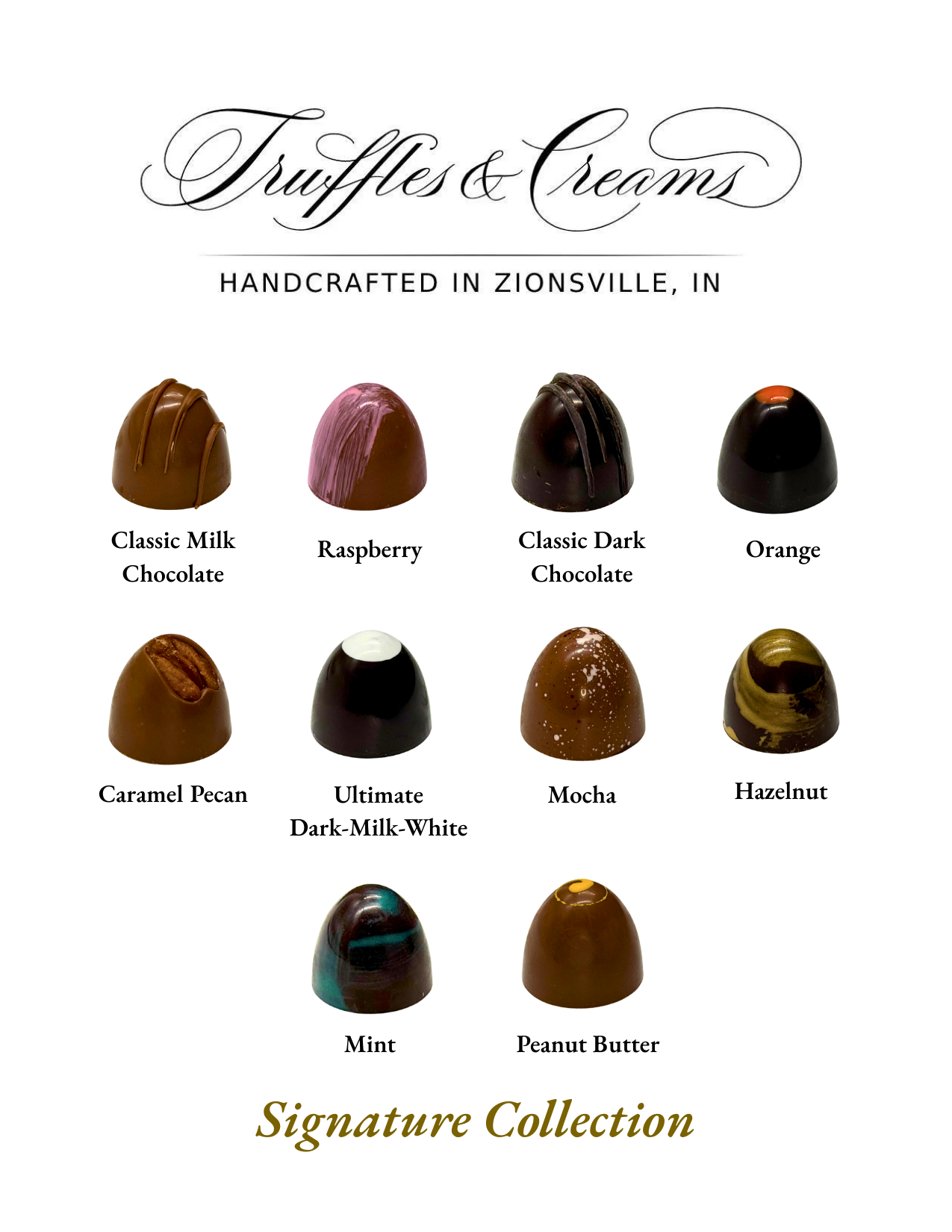 Signature Collection - 12 Handmade Ganache Truffles — Candies ...