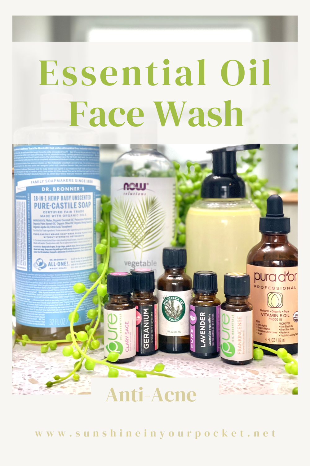 Anti-Acne Essential Oil Facewash — Sunshine In Your Pocket