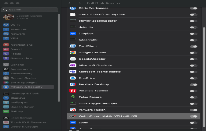 How to install WatchGuard Mobile VPN on an M1/M2 Mac — iArch Solutions