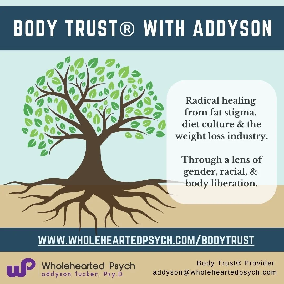 Anti Diet, Fat Affirming Therapy, Body Trust ®, & Fat Liberation ...